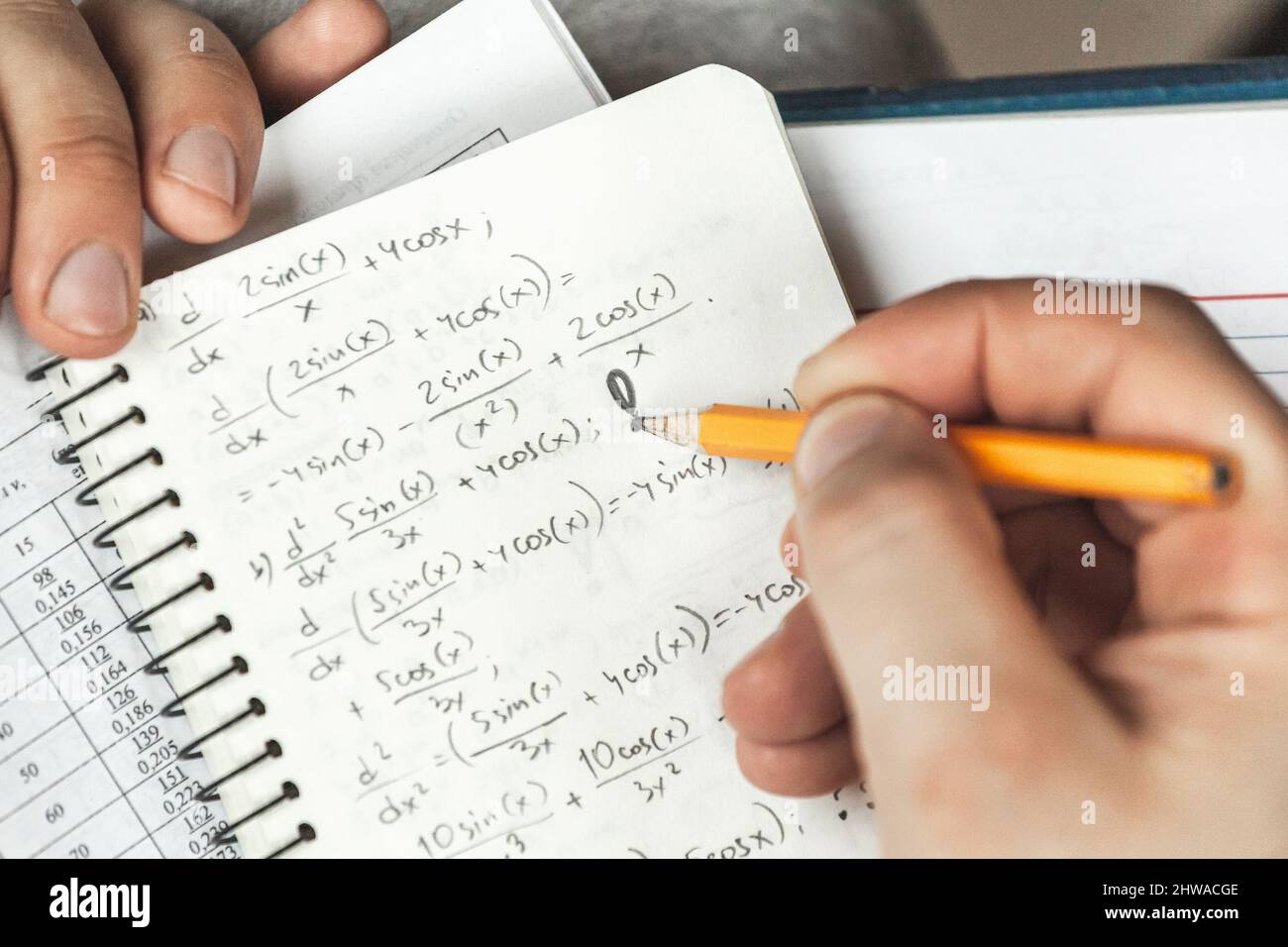 Mathematical formulas written in hi-res stock photography and images ...