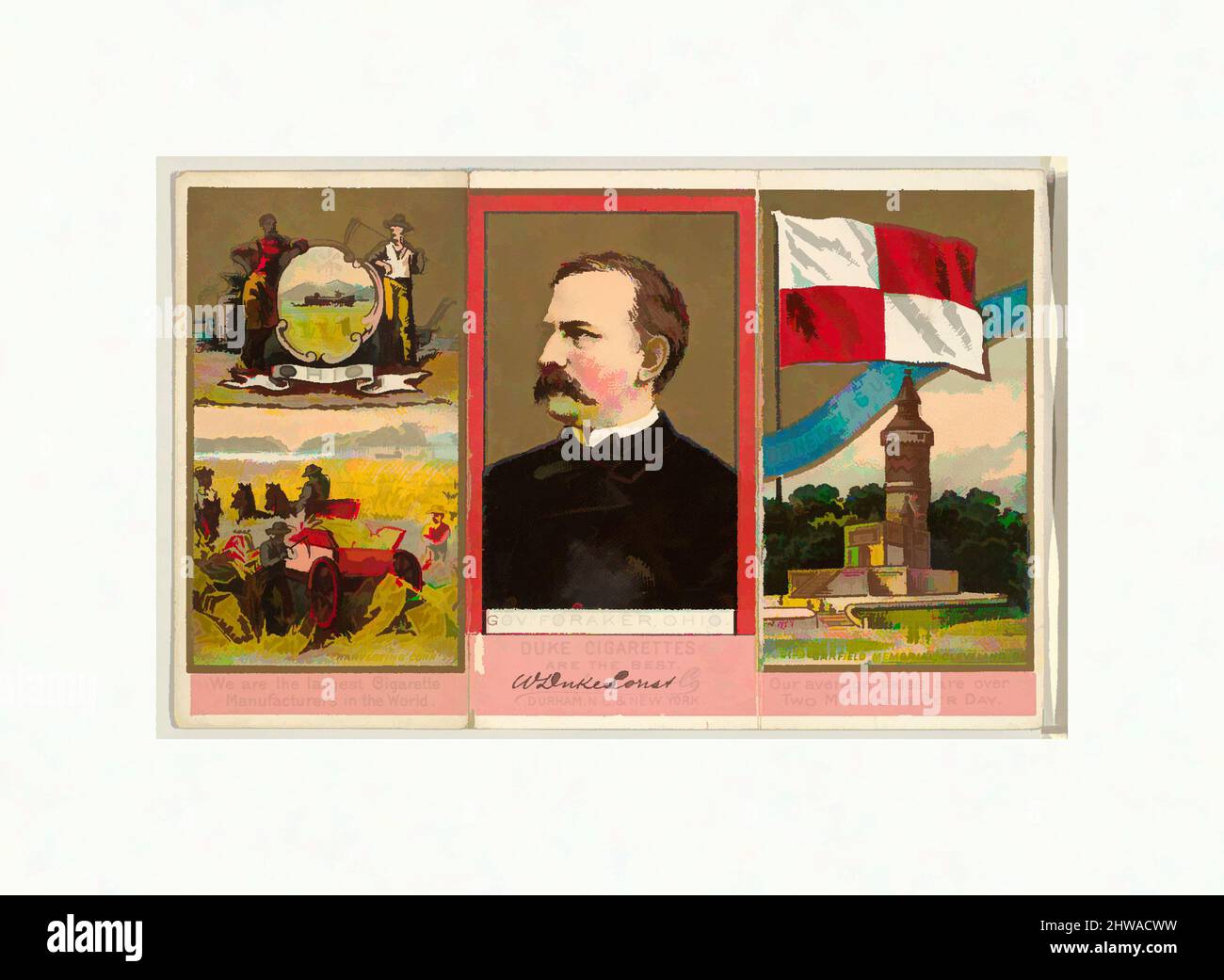 Art inspired by Governor Foraker, Ohio, from "Governors, Arms, Etc ...