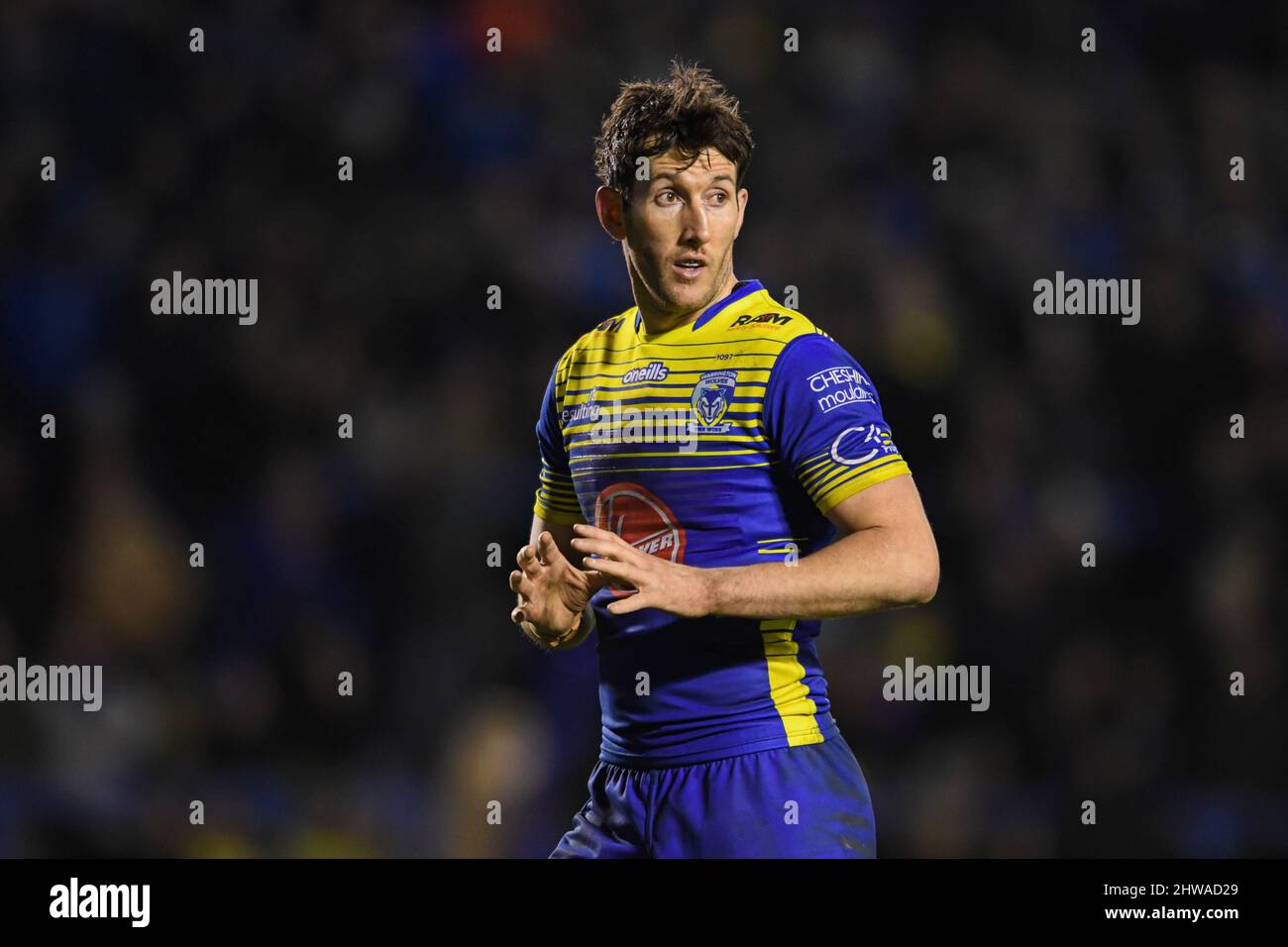 Stefan Ratchford #1 of Warrington Wolves in action during the game ...