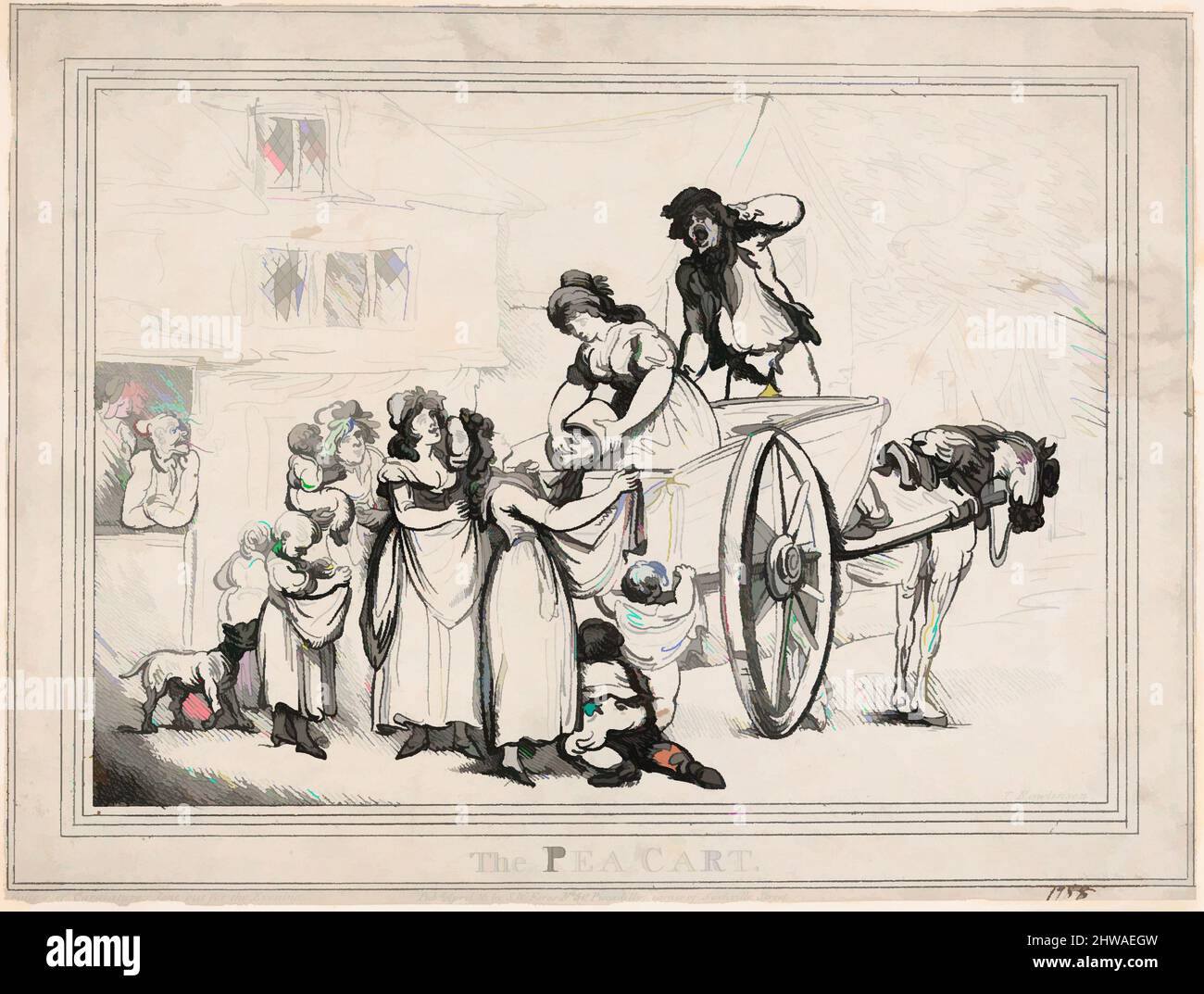Art inspired by Drawings and Prints, Print, The Pea Cart, Publisher ...