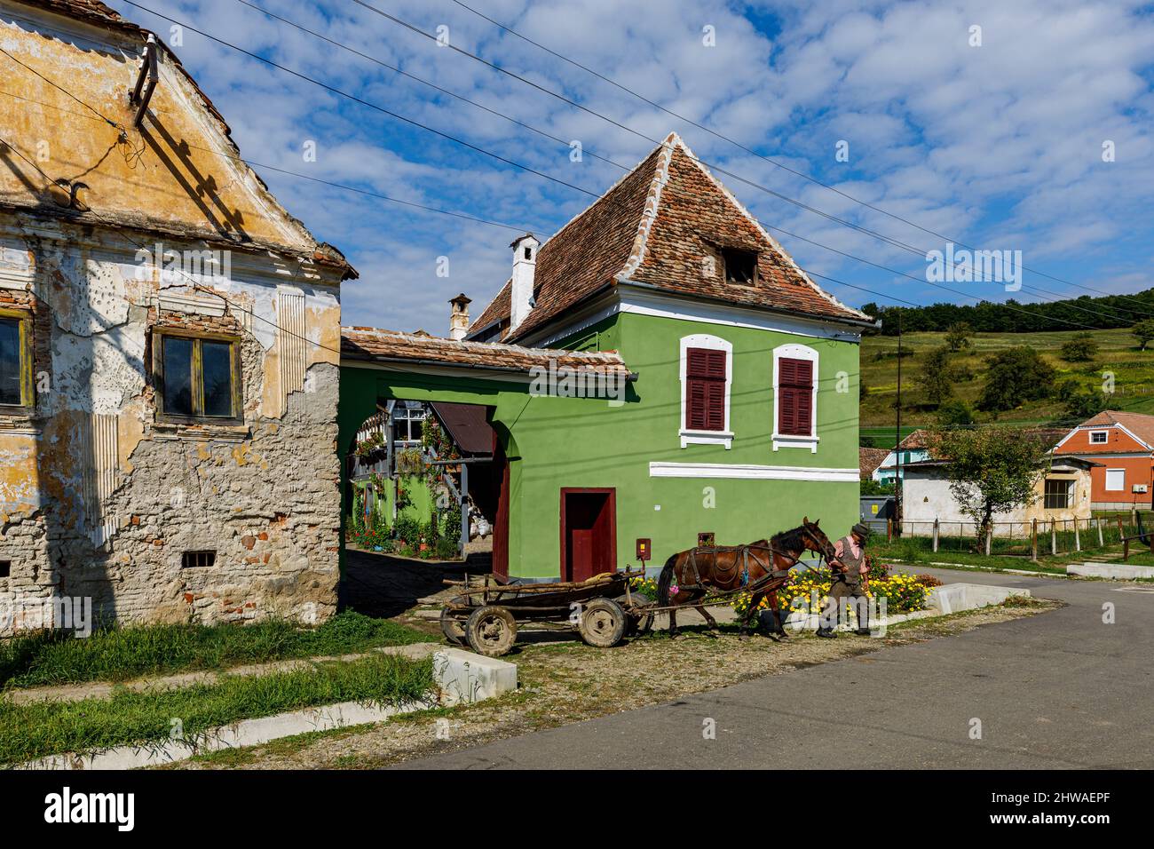 The old saxon village of Biertan in Romania Stock Photo - Alamy