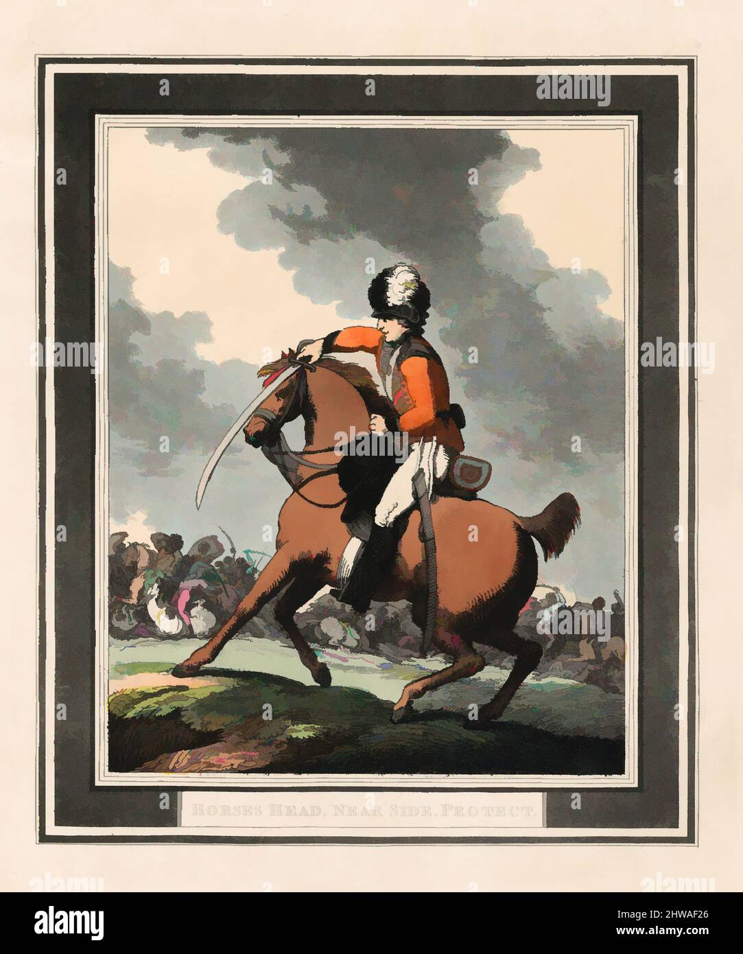 Art inspired by Drawings and Prints, Print, Horses Head, Near Side ...