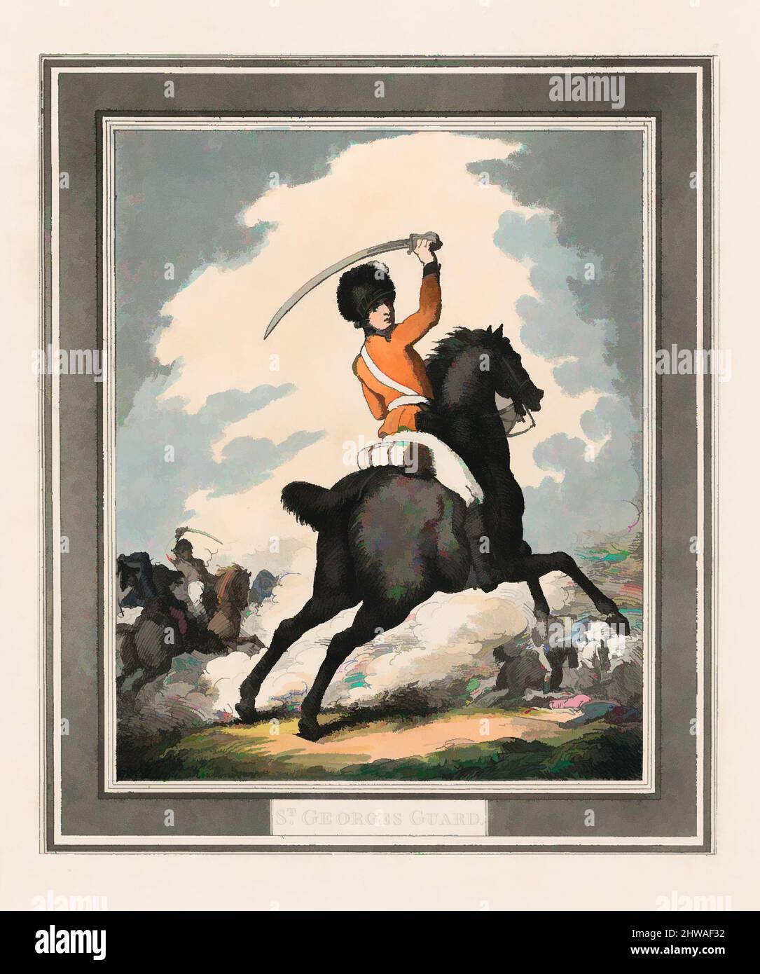 Art inspired by Drawings and Prints, Print, St George's Guard ...