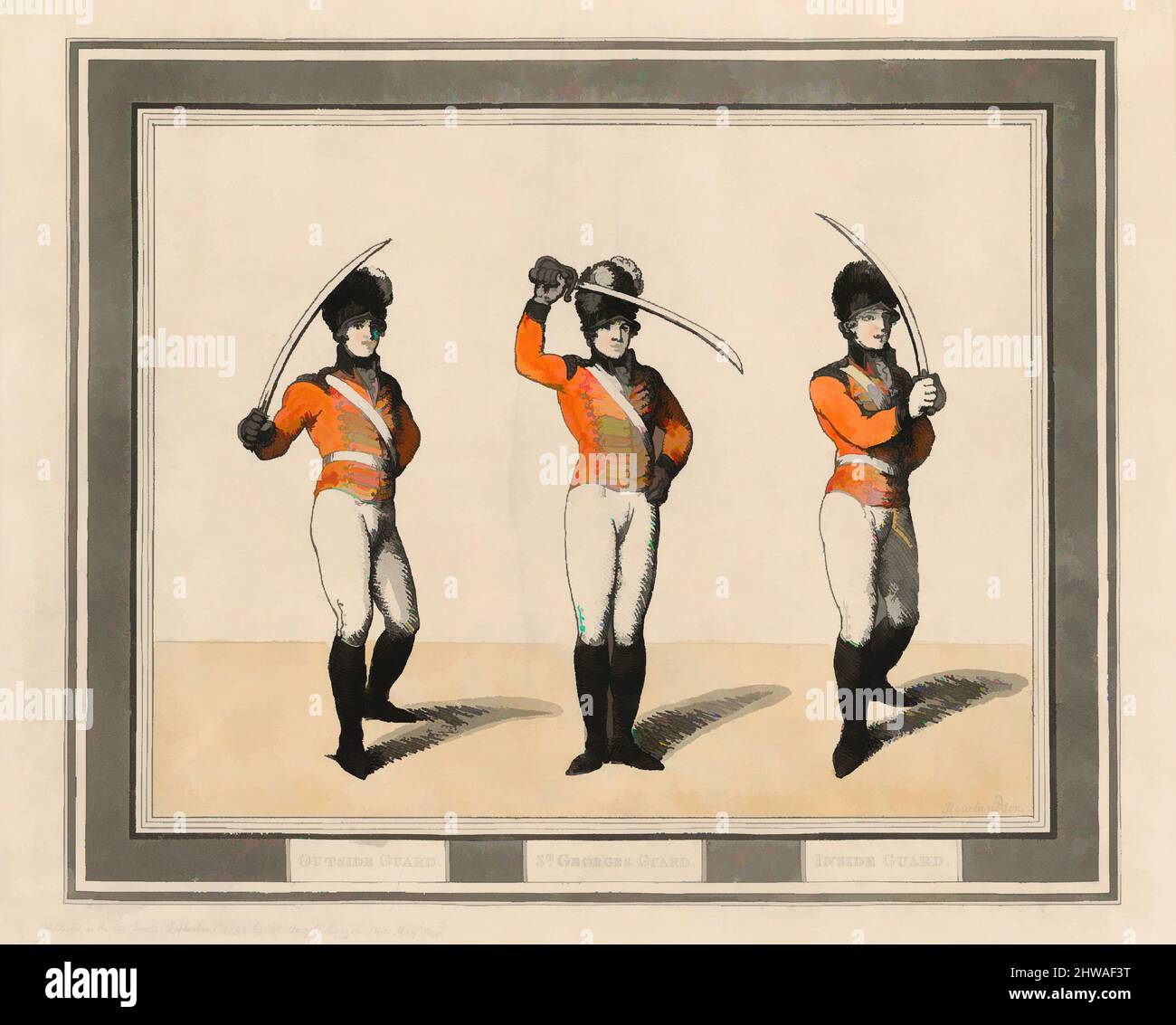 Art inspired by Drawings and Prints, Print, Outside Guard, St. Georges ...