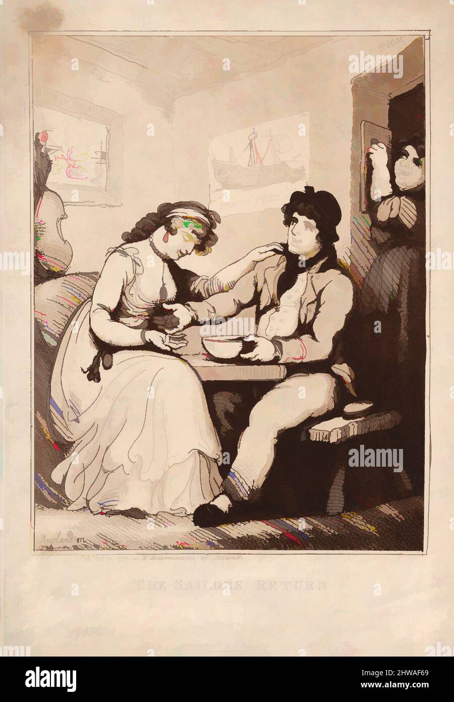 Art inspired by Drawings and Prints, Print, The Sailor's Return, Artist ...