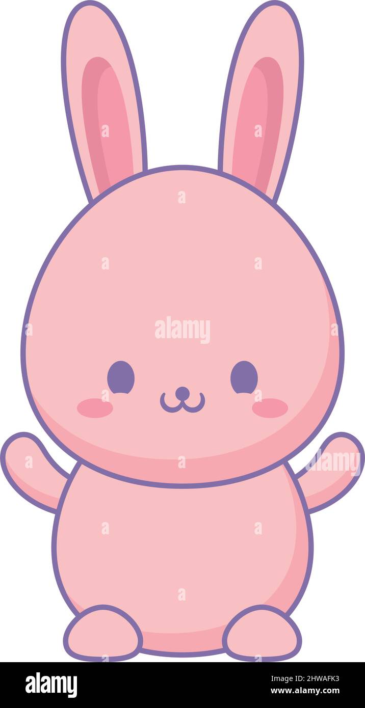cute pink bunny Stock Vector Image & Art - Alamy
