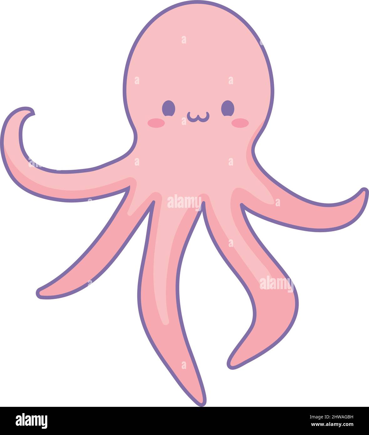 pink octopus design Stock Vector Image & Art - Alamy