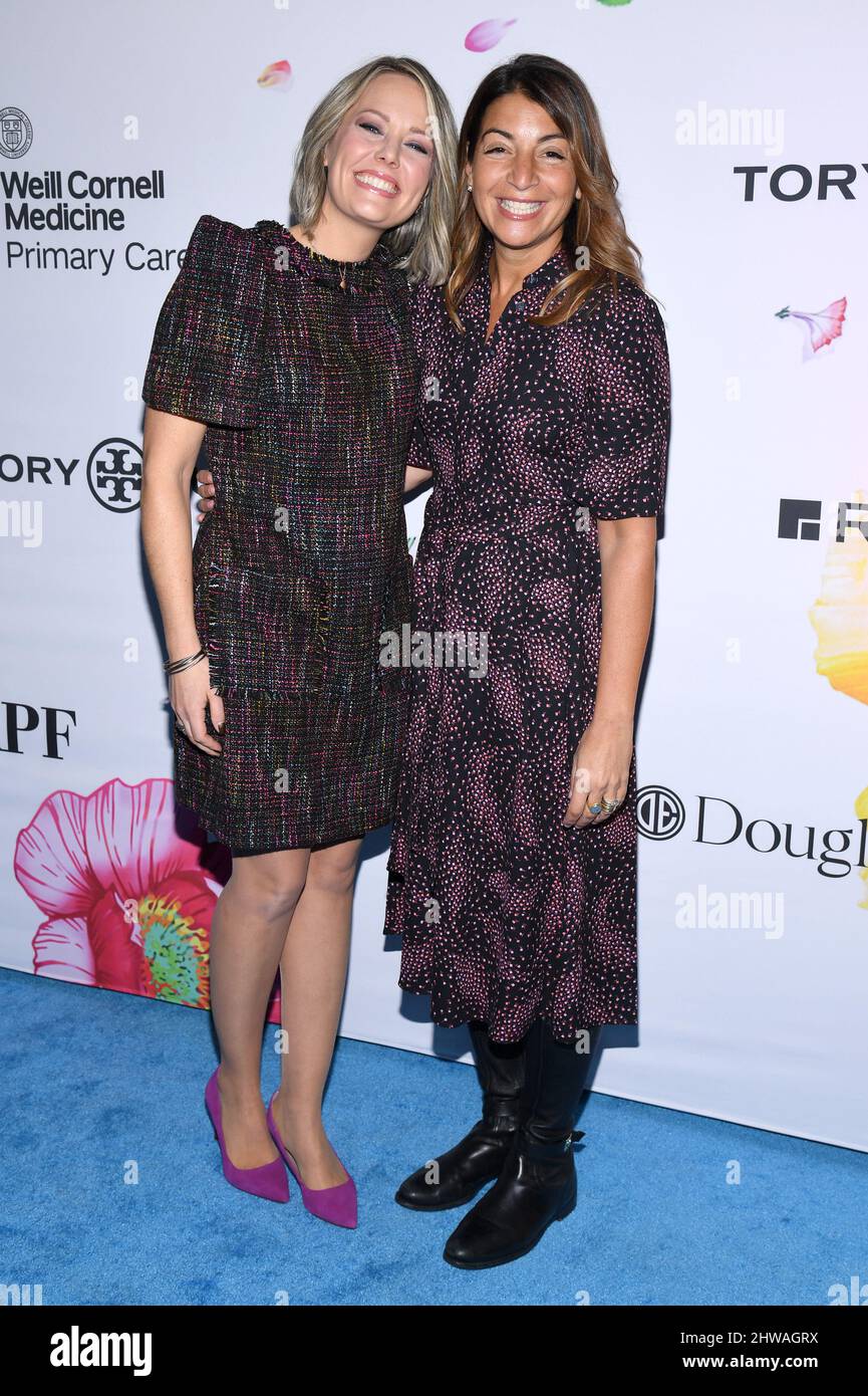 New York, USA. 04th Mar, 2022. (L-R) Dylan Dreyer and Mary Giuliani attend the Hudson River Park ...