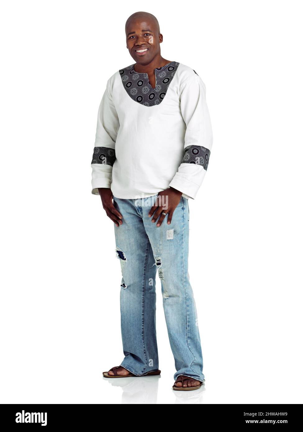 Modern man with a traditional edge. Full length studio shot of an ...