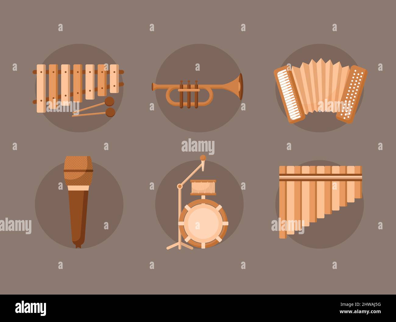 six music instruments Stock Vector Image & Art - Alamy