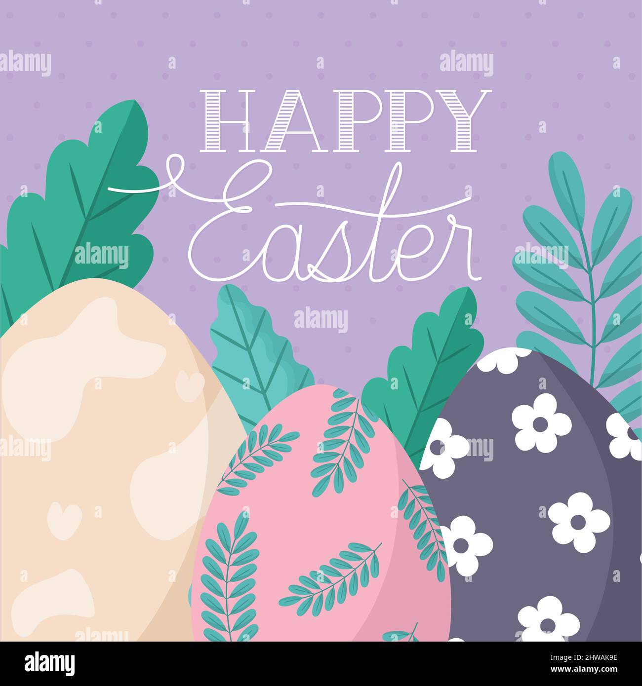 Easter sweets chocolate card Stock Vector Images - Alamy