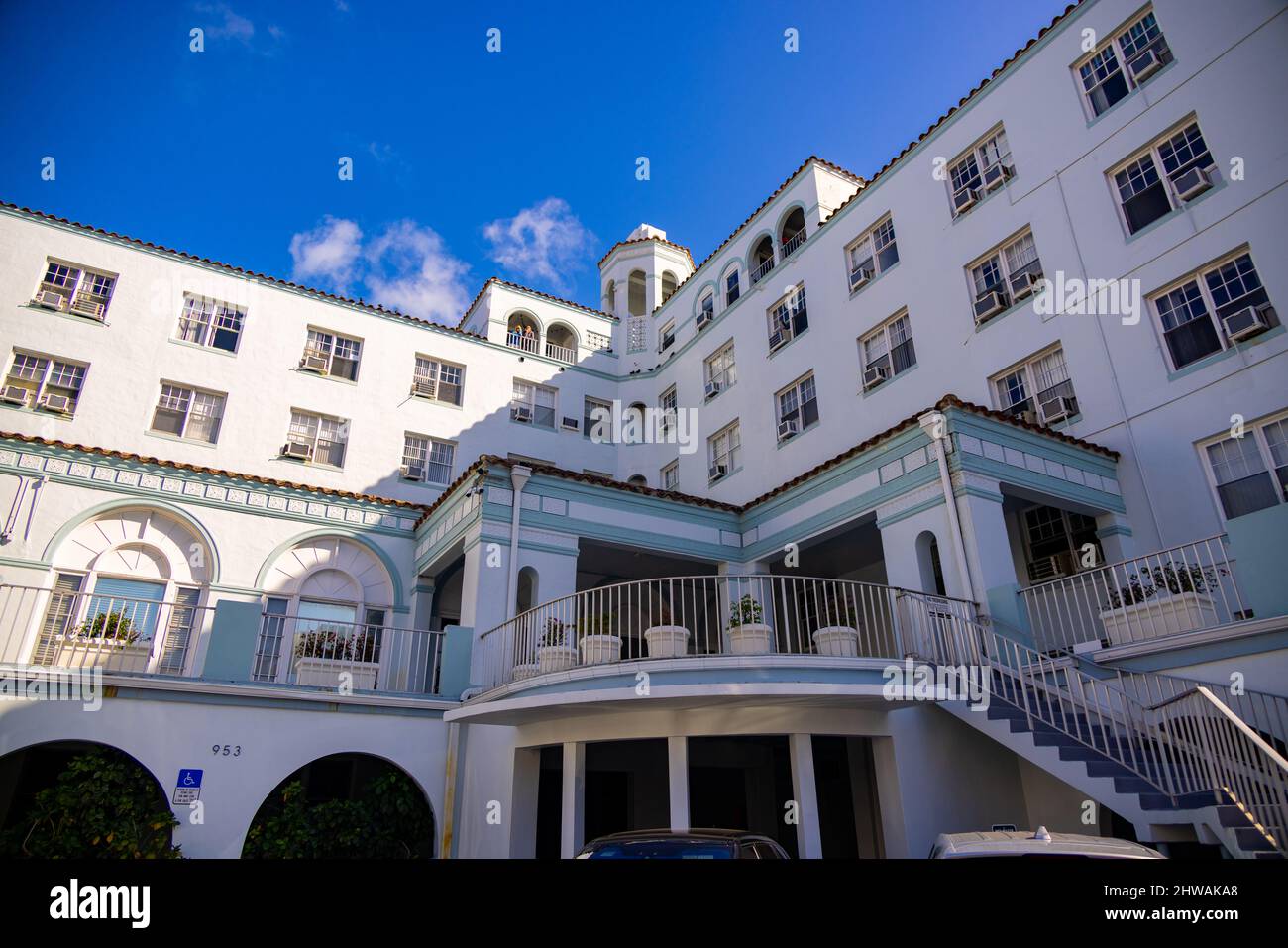 Hotel at Collins Avenue in Miami Beach - MIAMI, FLORIDA - FEBRUARY 14 ...