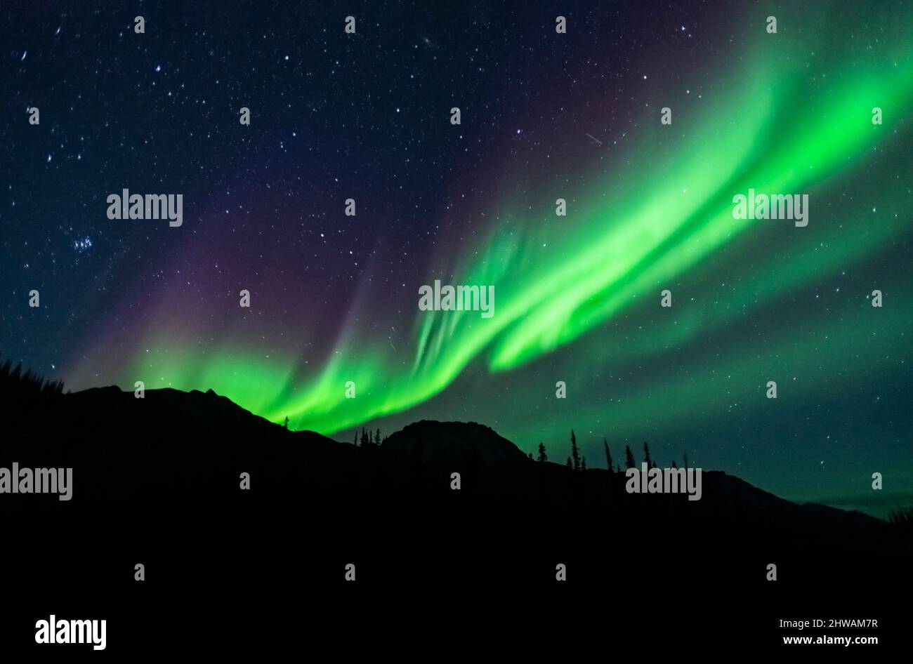 Aurora Borealis, Northern Lights, Night Sky. Alaska Stock Photo - Alamy