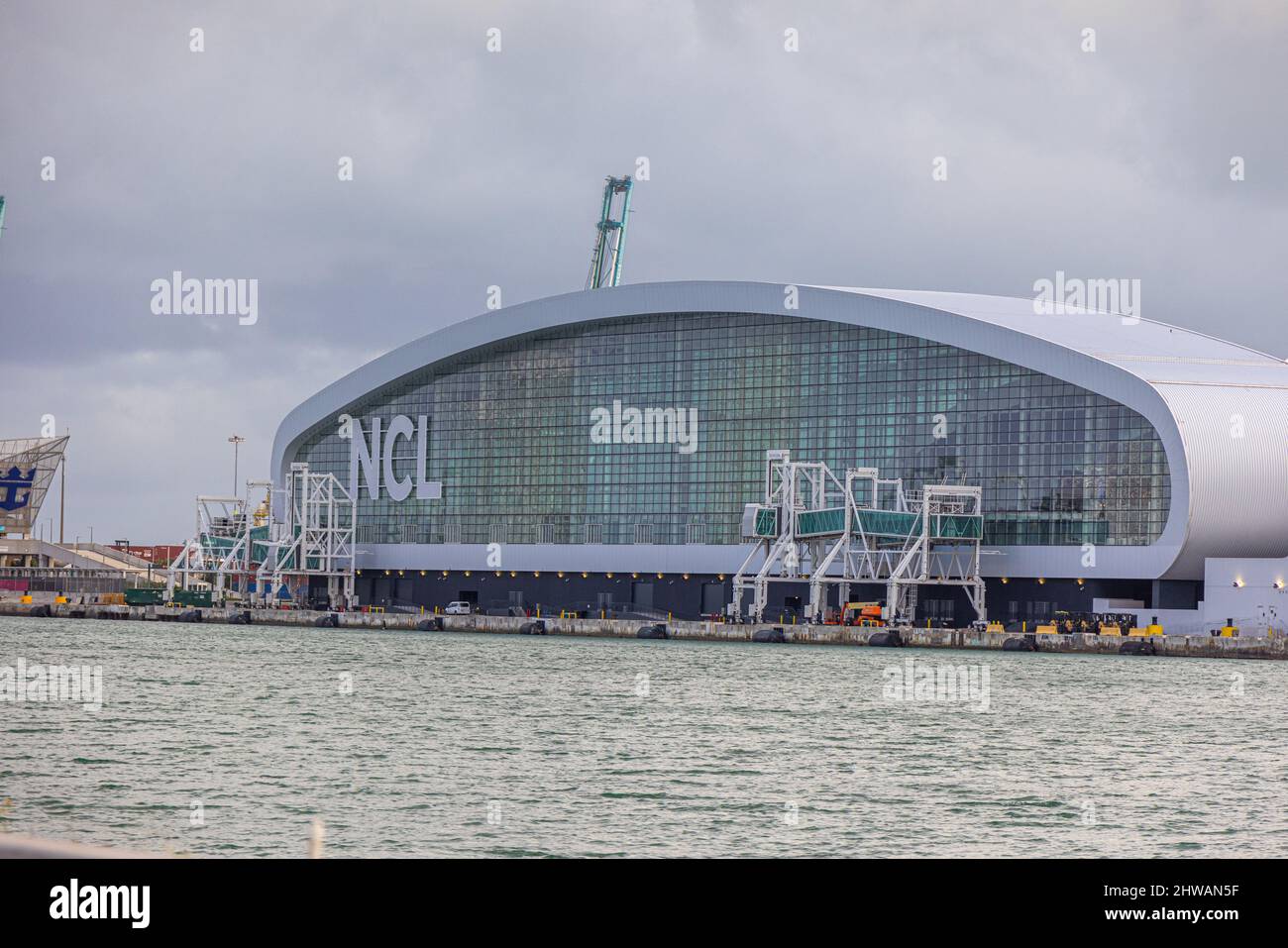 NCL Norwegian Cruise Liner Terminal Miami - MIAMI, FLORIDA - FEBRUARY ...