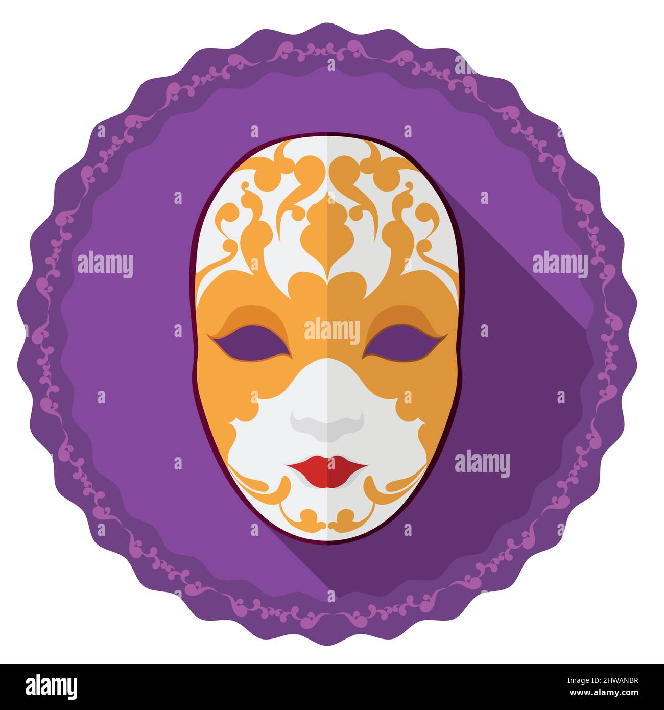 Female theater mask Stock Vector Images - Alamy