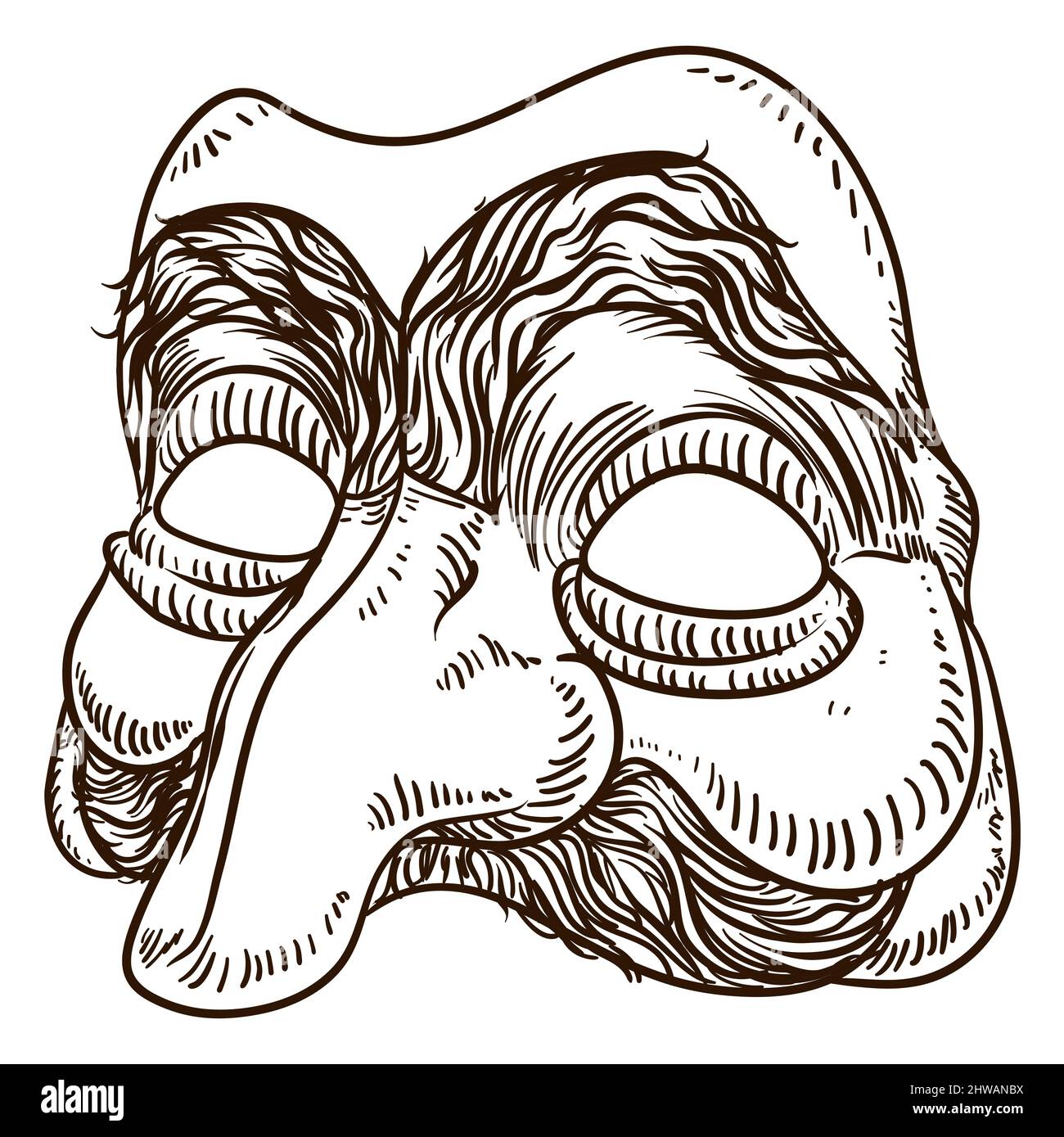 Pantalone venetian mask hi-res stock photography and images - Alamy
