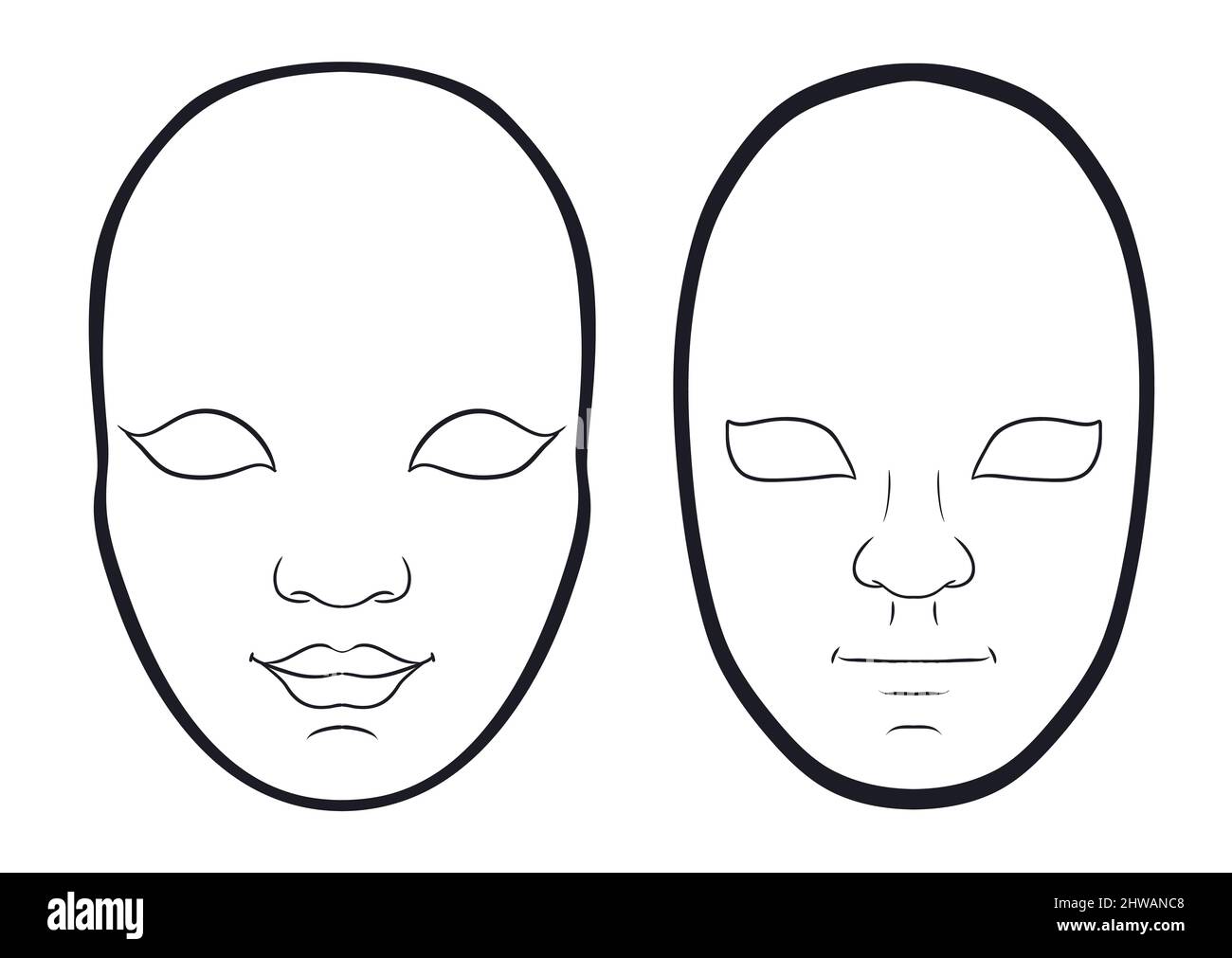 Full Face Mask Template