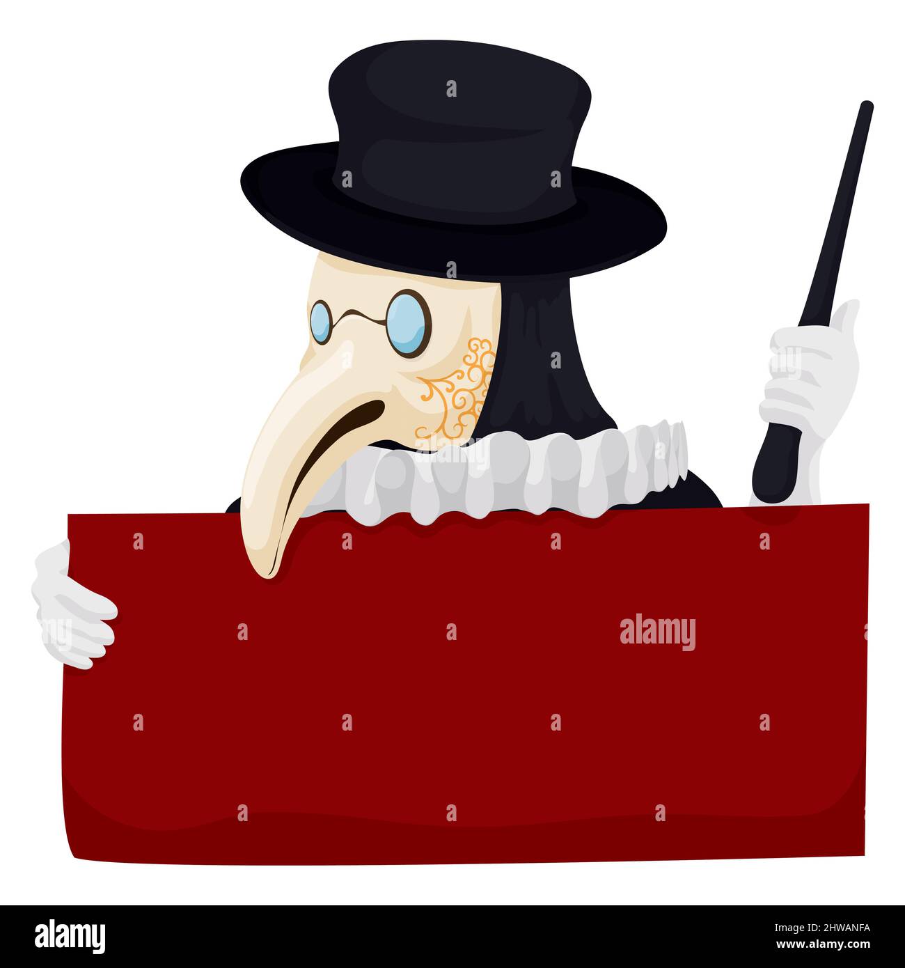 Plague doctor cartoon hi-res stock photography and images - Alamy