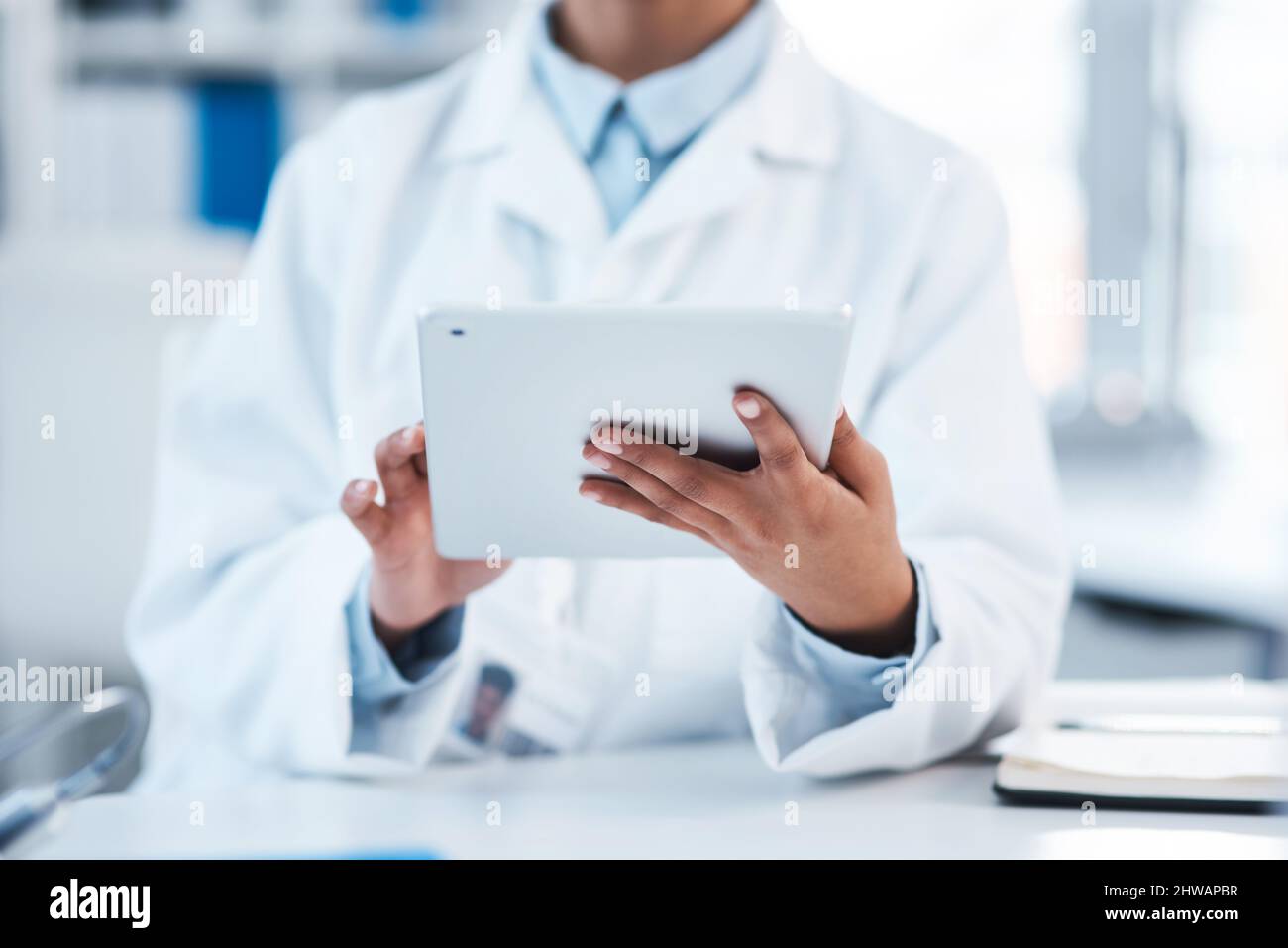 Technology is a vital tool in this lab. Closeup shot of an ...