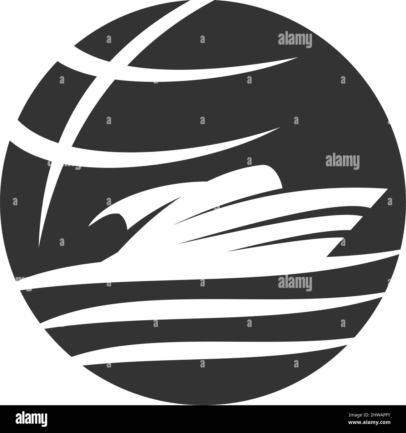 boat ship yacht world logo Icon Illustration Brand Identity Stock ...