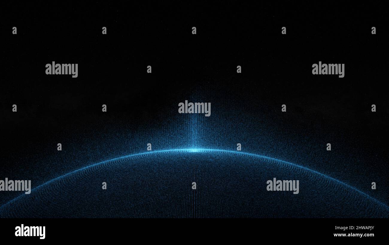 Glowing sphere with a map of the world from particles Stock Photo - Alamy