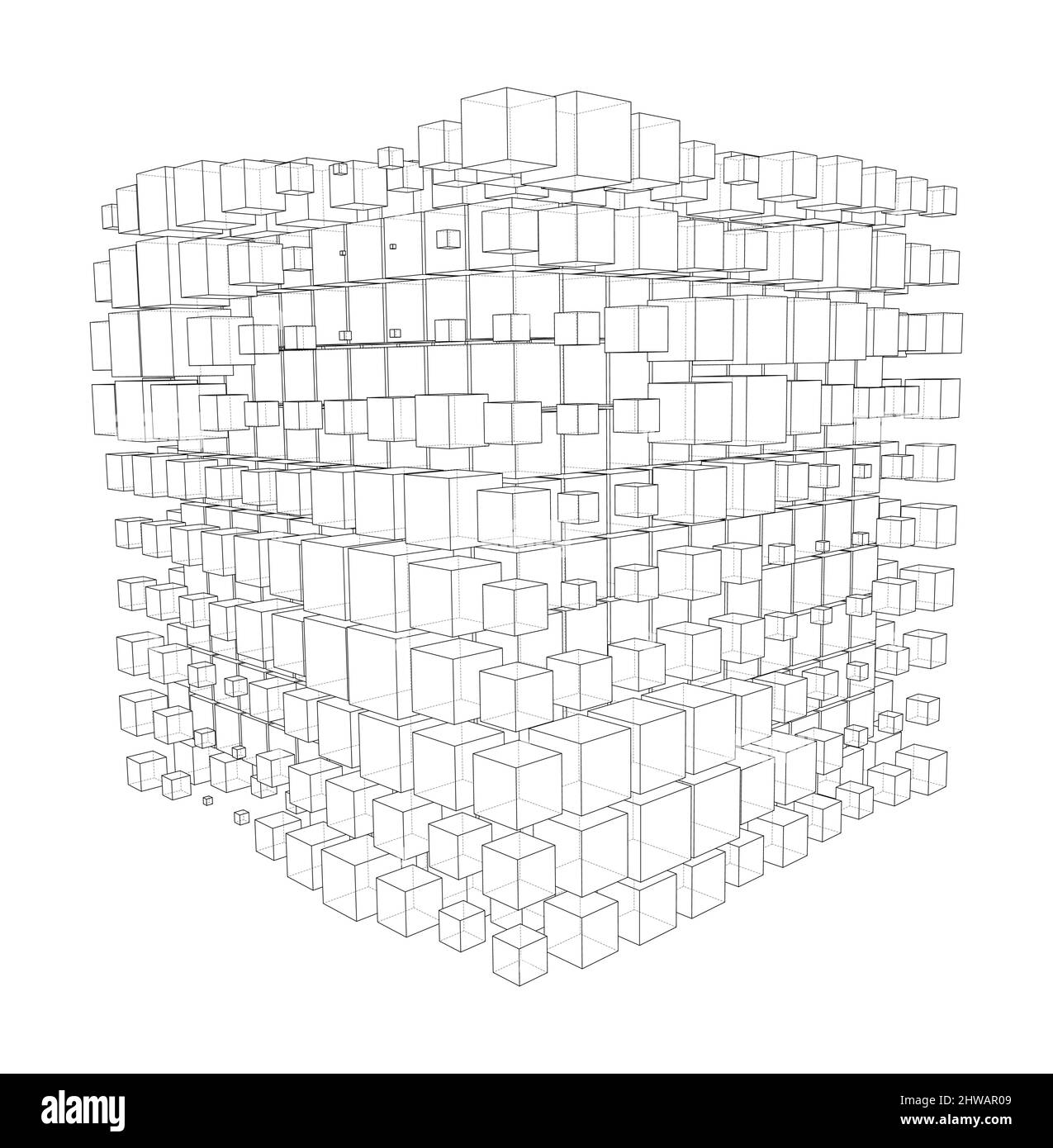 Vector abstract boxes background Stock Vector Image & Art - Alamy