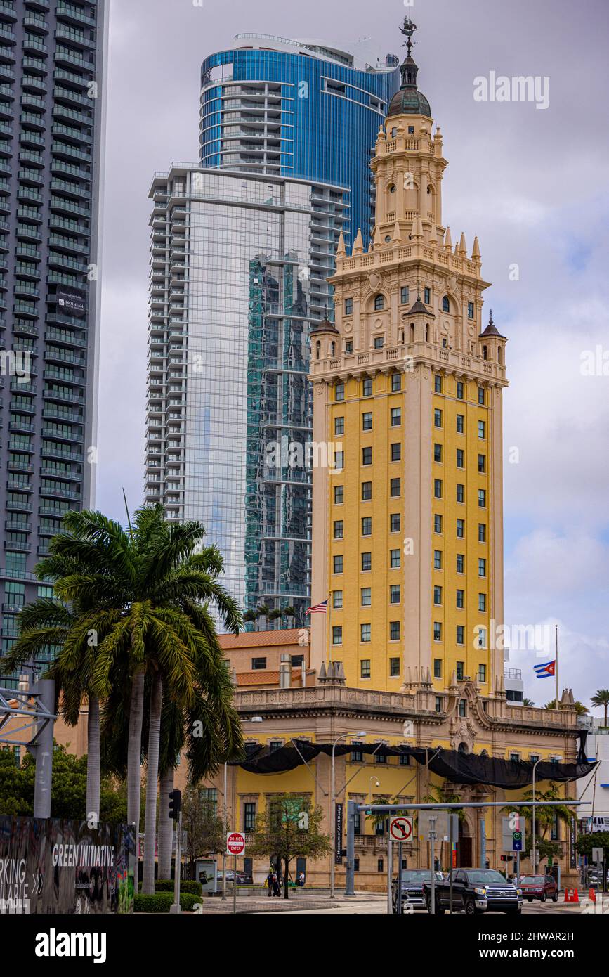 The freedom tower biscayne boulevard miami florida usa hi-res stock ...