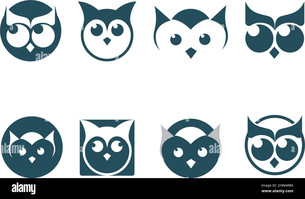 Owl bird logo and symbol vector Stock Vector Image & Art - Alamy