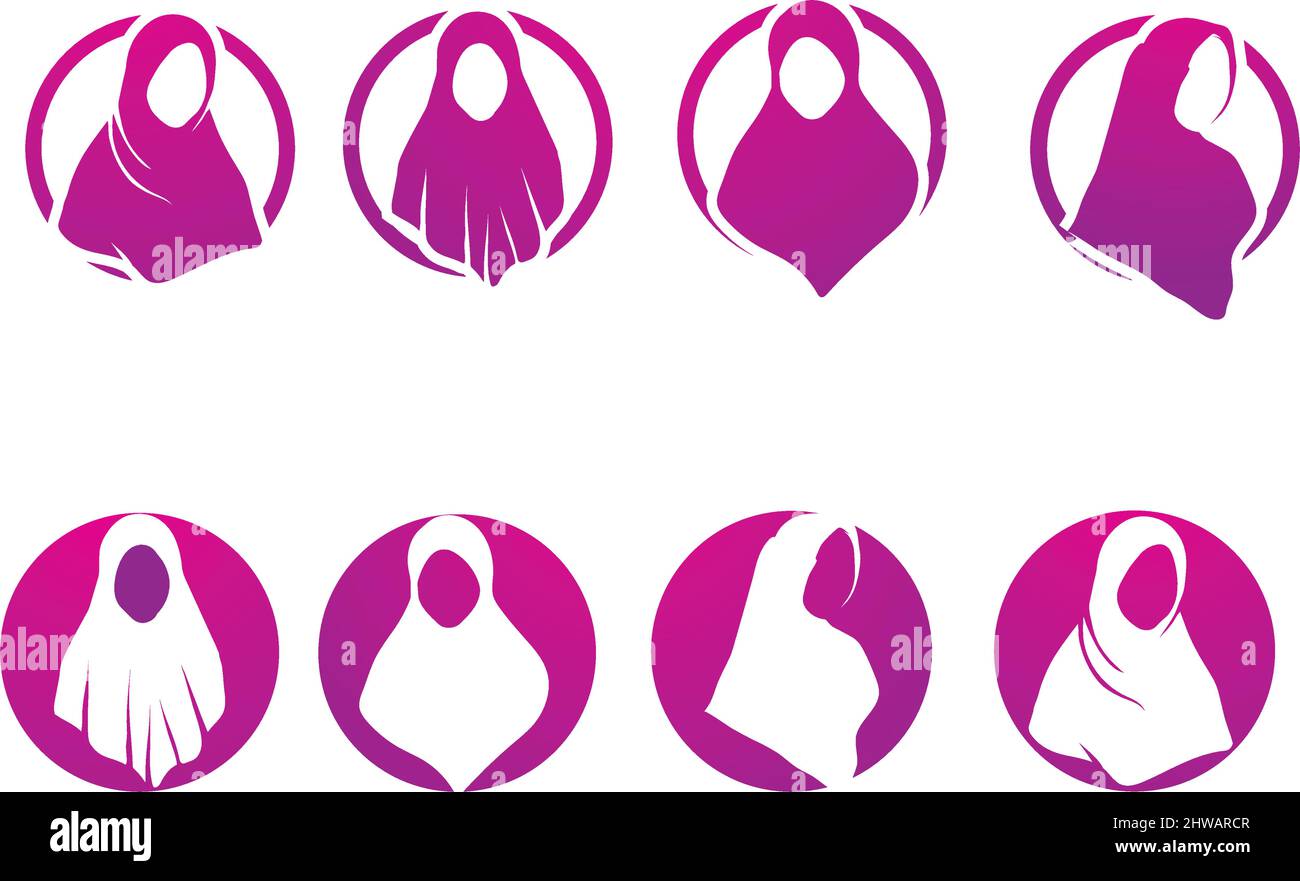 Hijab logo and symbol Stock Vector Image & Art - Alamy