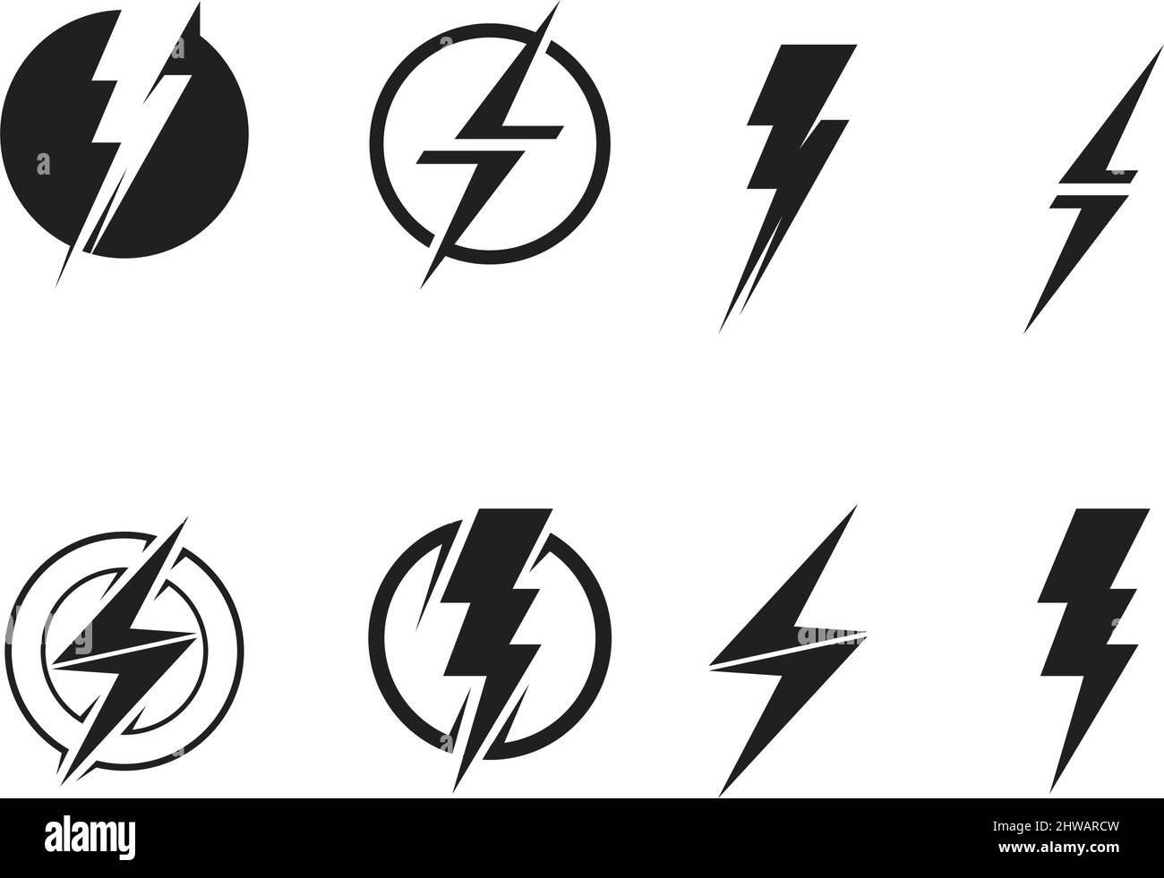 Thunderbolt logo and symbol vector Stock Vector Image & Art - Alamy