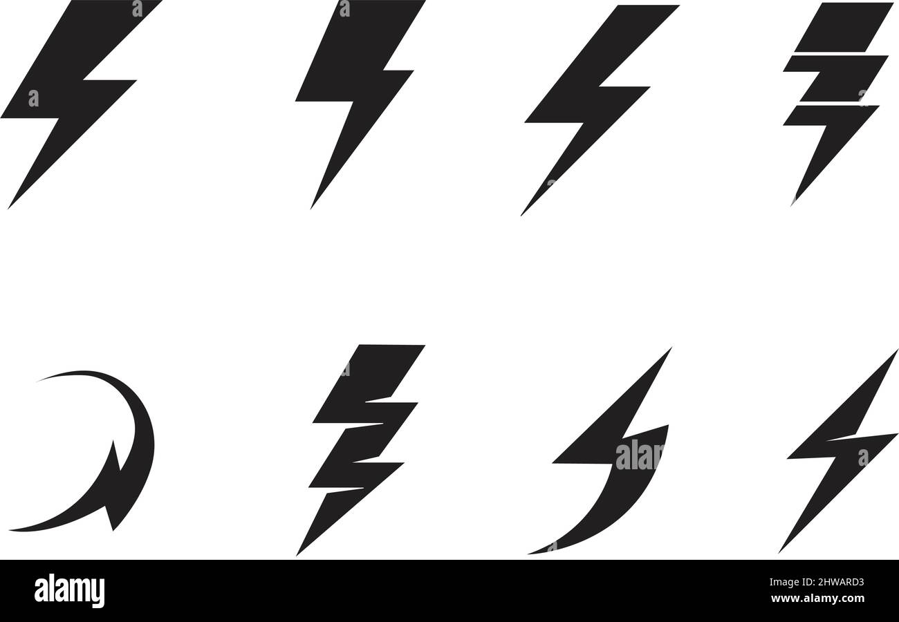Thunderbolt logo and symbol vector Stock Vector Image & Art - Alamy