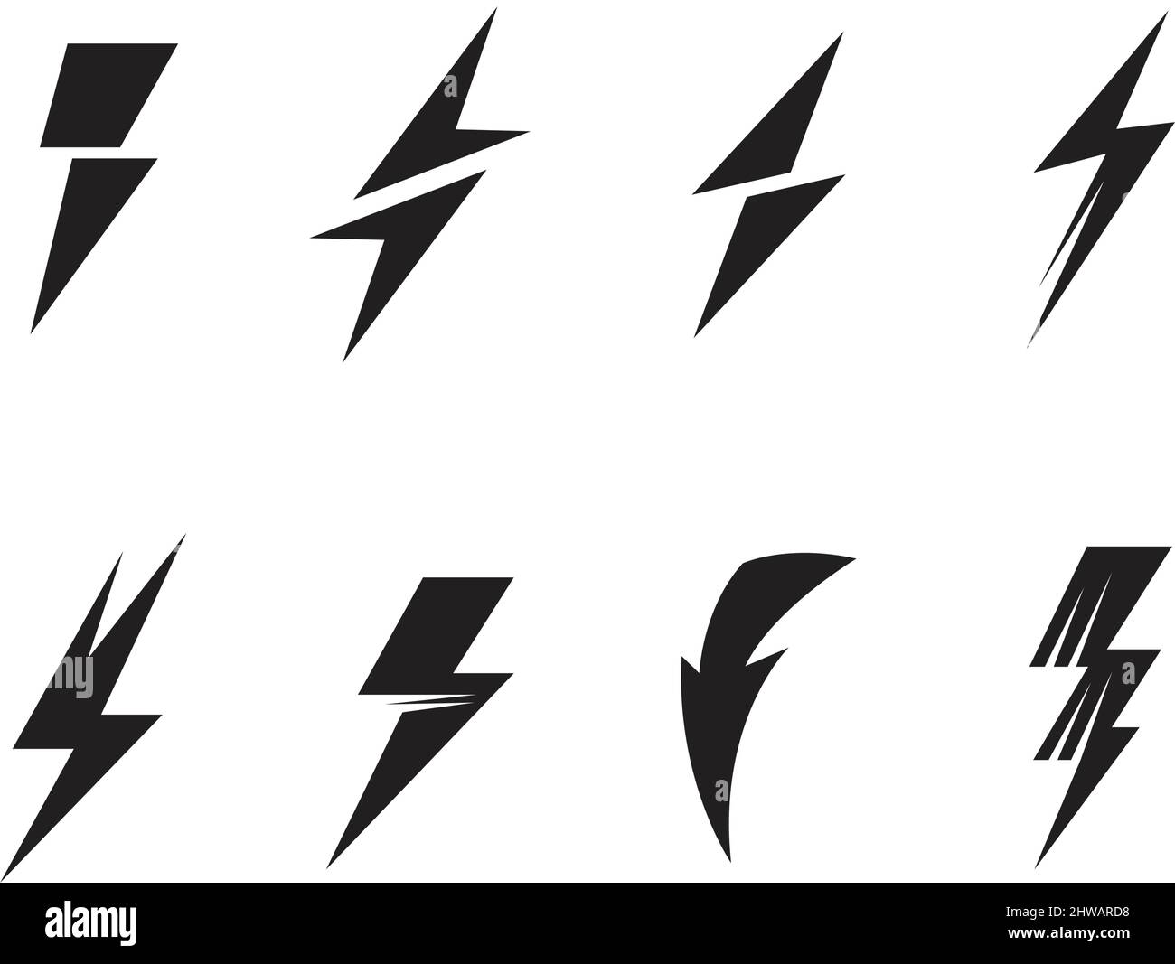 Thunderbolt logo and symbol vector Stock Vector Image & Art - Alamy