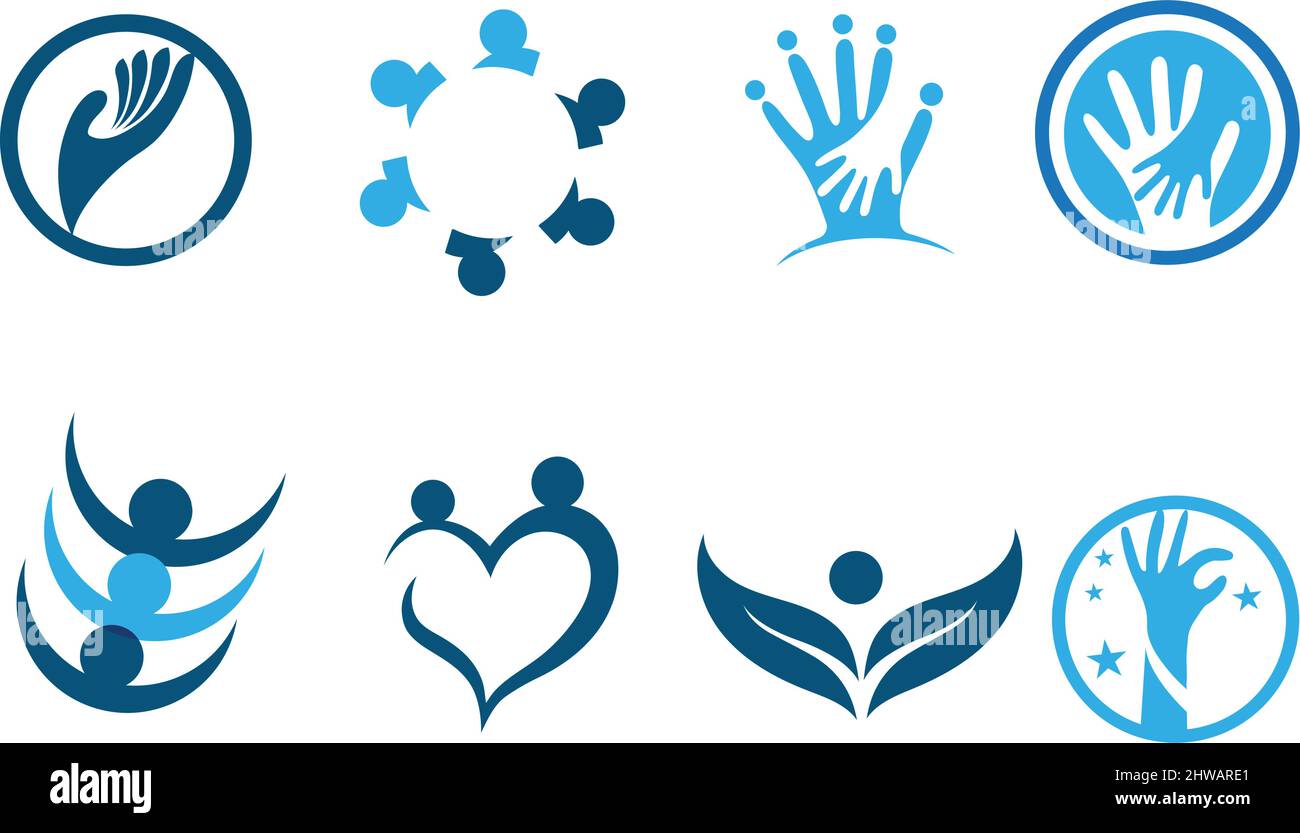Community group logo, network and social icon vector Stock Vector Image ...