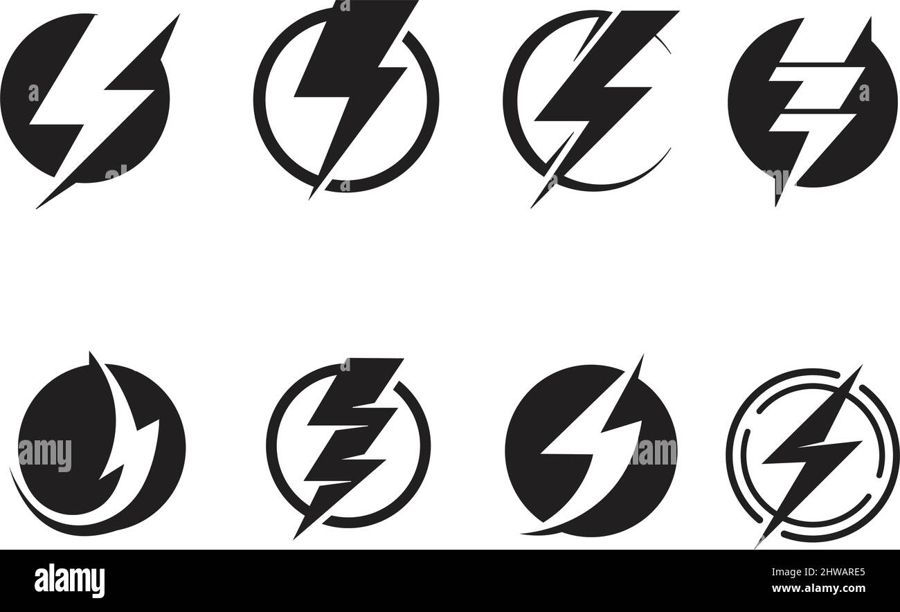 Thunderbolt logo and symbol vector Stock Vector Image & Art - Alamy