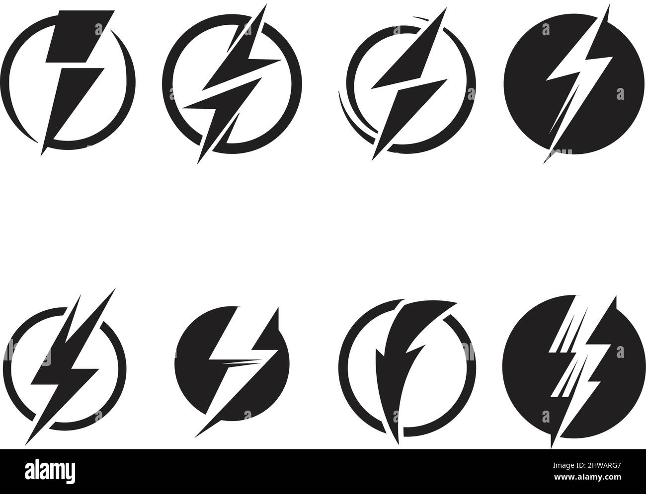 Thunderbolt logo and symbol vector Stock Vector Image & Art - Alamy