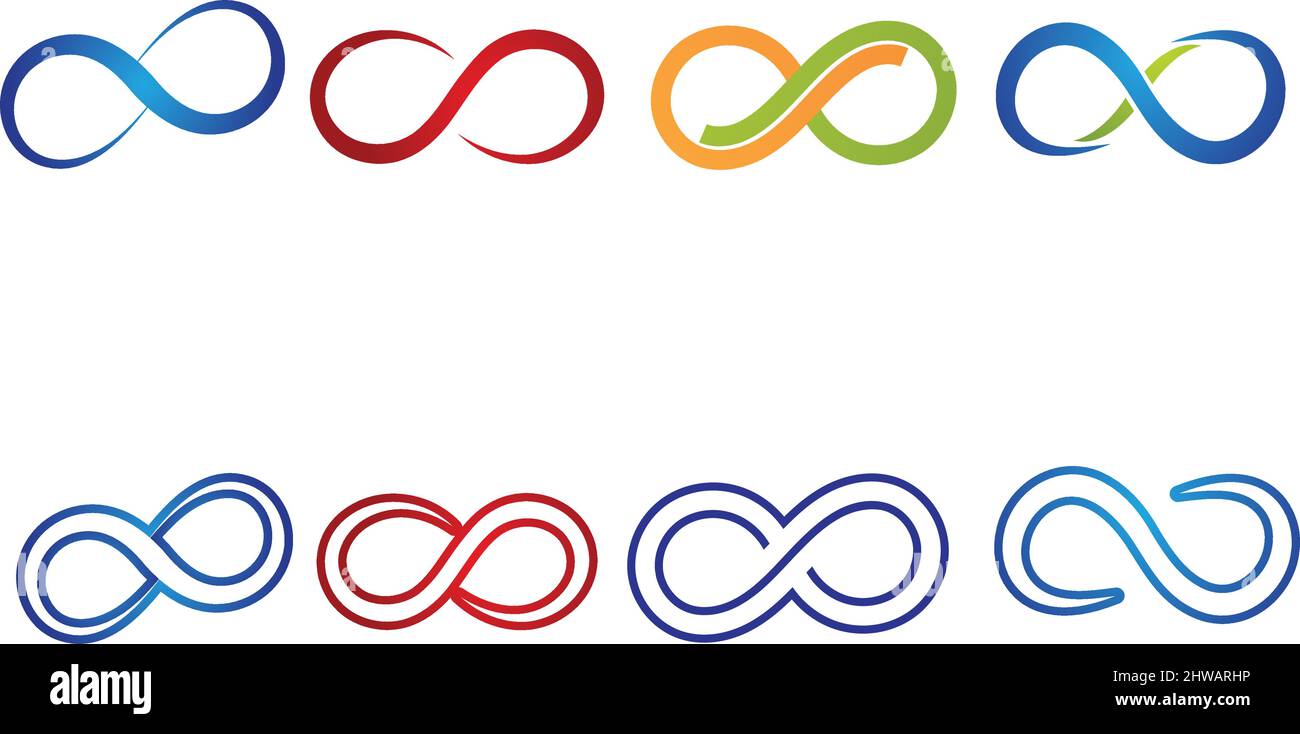 Infinity Design Vector icon illustration Logo template design Stock ...