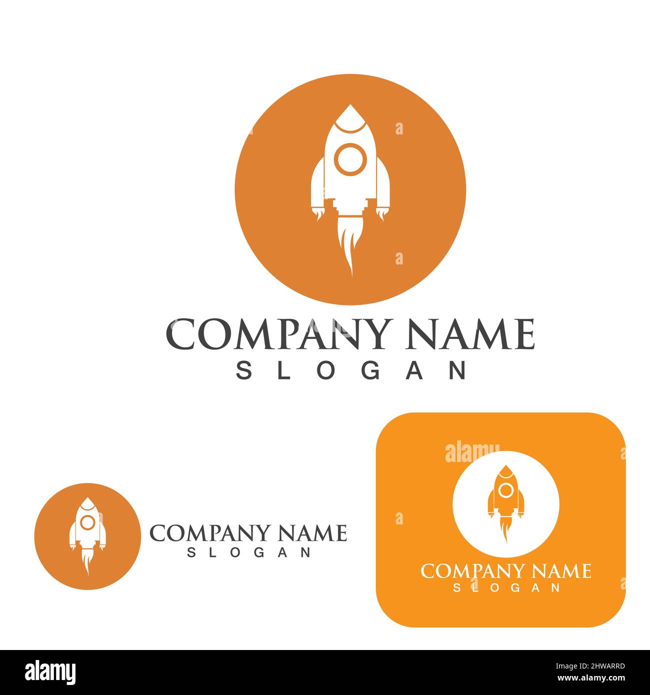 Rocket logo icons set Vector Stock Vector Image & Art - Alamy