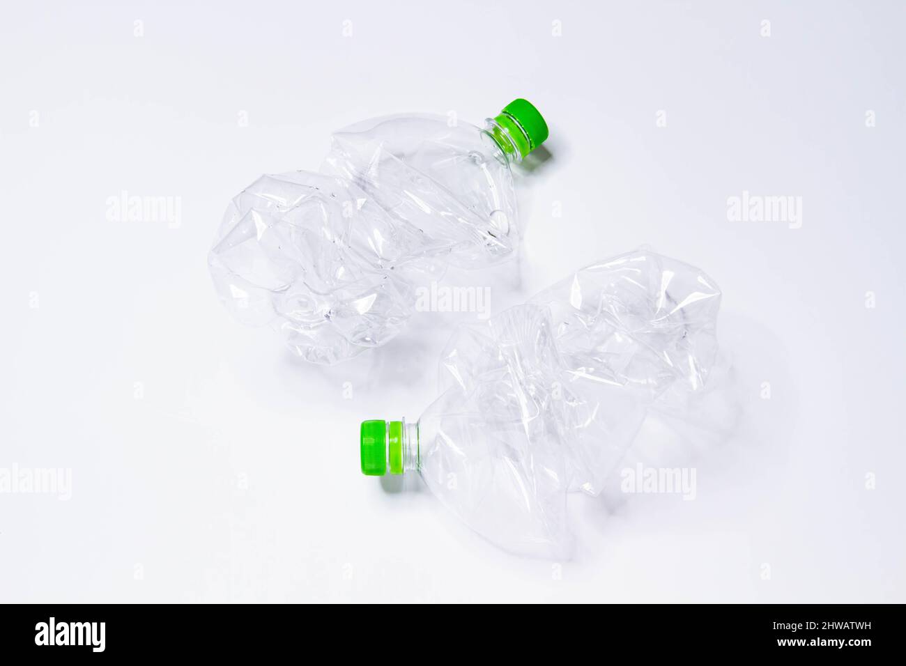 Plastic waste.Plastic bottles close-up.Waste sorting. Cleaning the ...