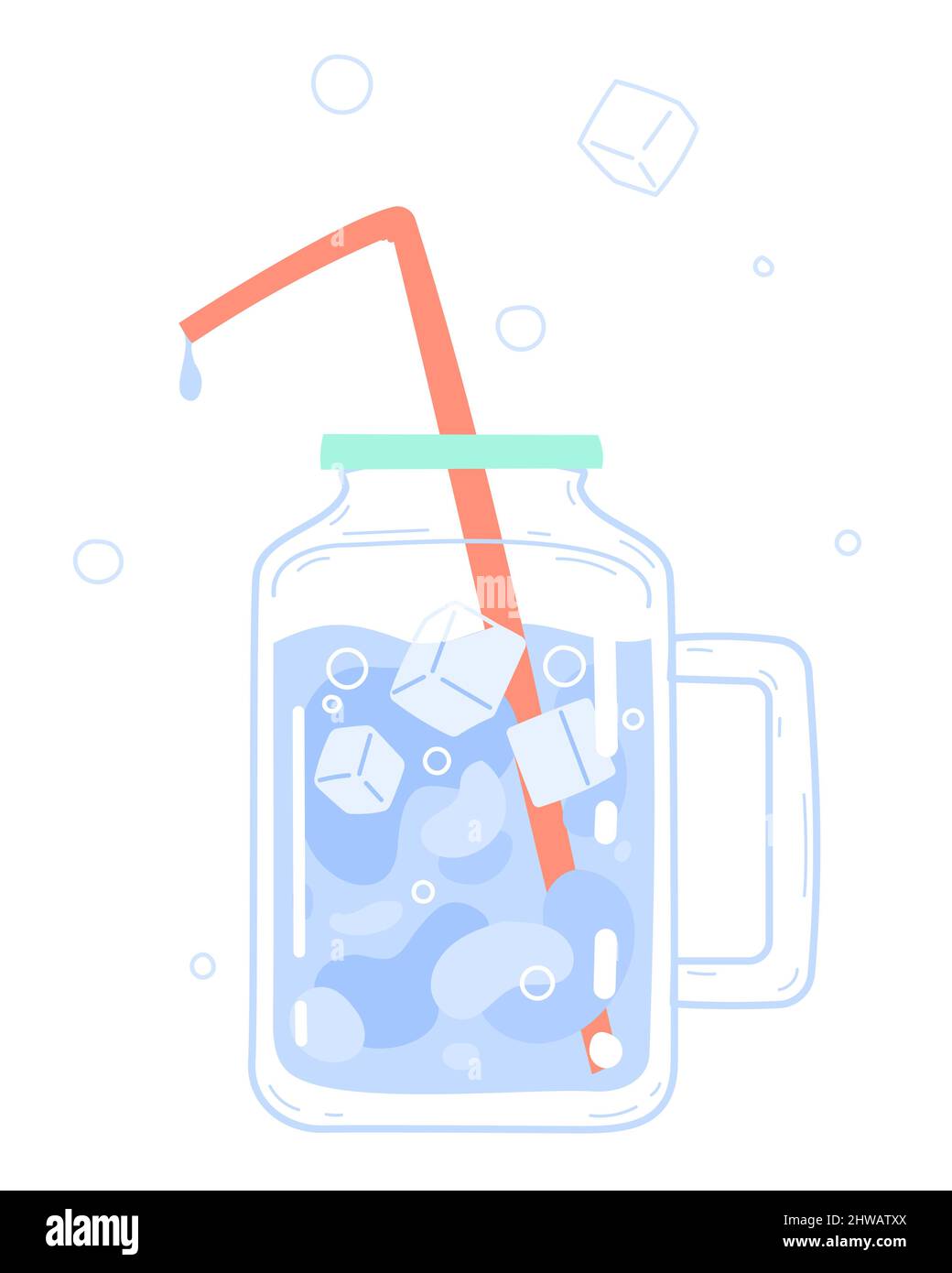 Mug water Stock Vector Images - Alamy