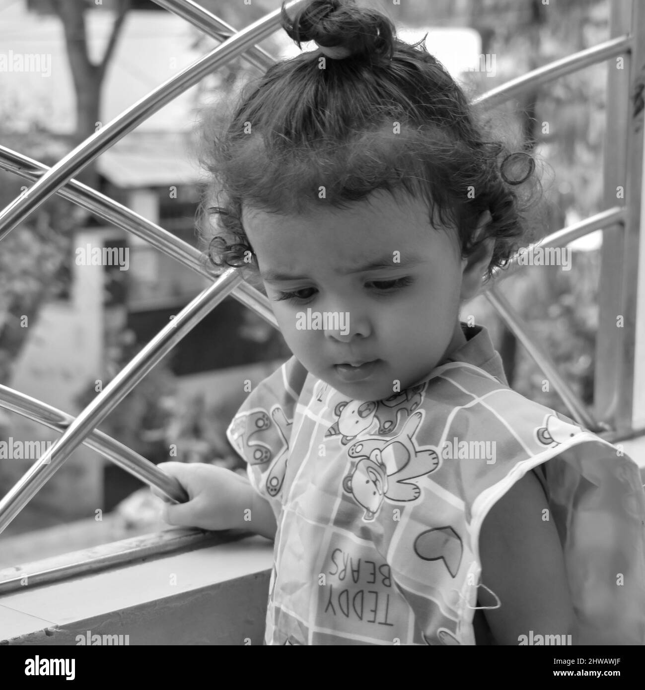 Cute little boy Shivaay at home balcony during summer time, Sweet ...