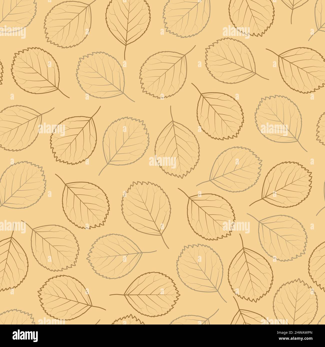 Stylish artistic vector foliage seamless pattern design of abstract ...