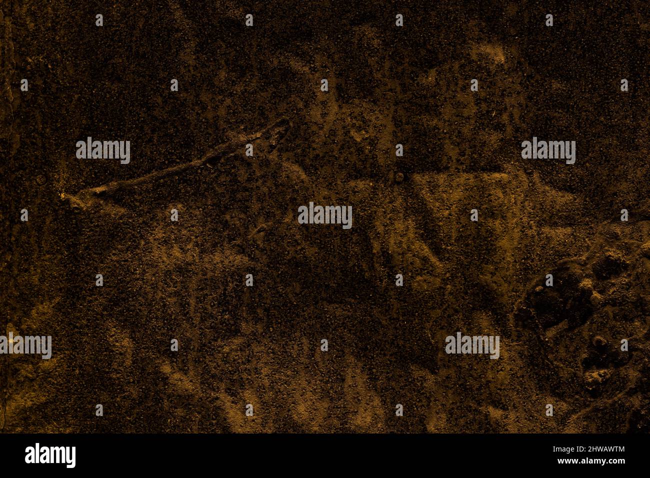 Golden color abandoned old rustic metal sheet for texture background ...