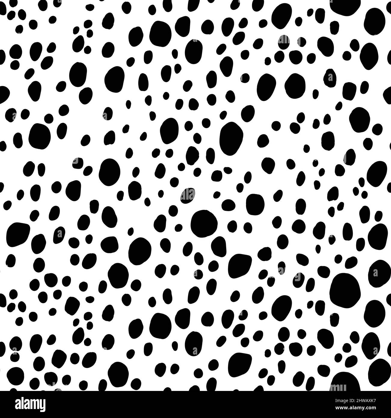 Abstract modern dalmatian fur seamless pattern. Animals trendy ...