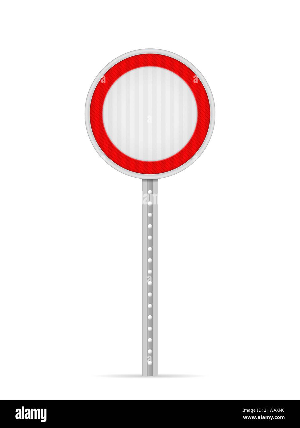 Closed to all vehicles in both directions road sign on a white ...