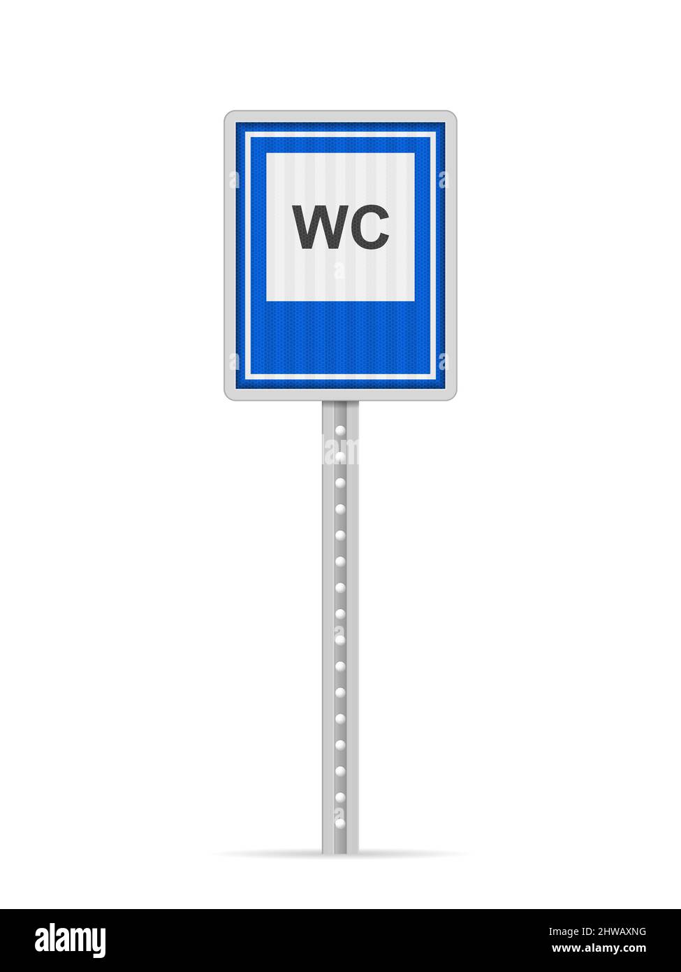 Toilet road sign on a white background. Vector illustration Stock Photo ...