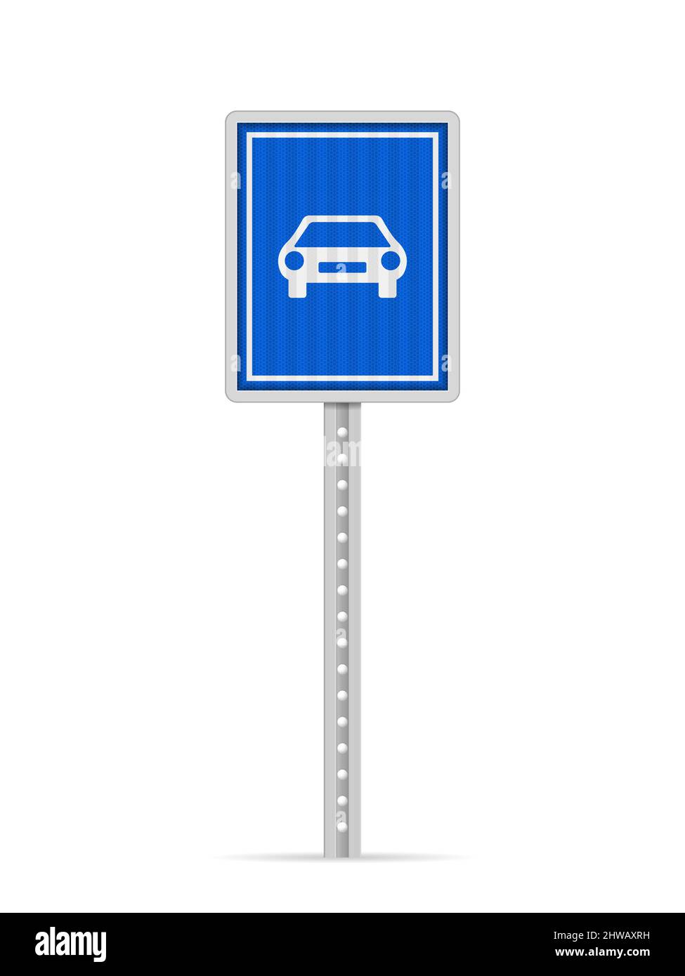 Motor road sign on a white background. Vector illustration Stock Photo ...