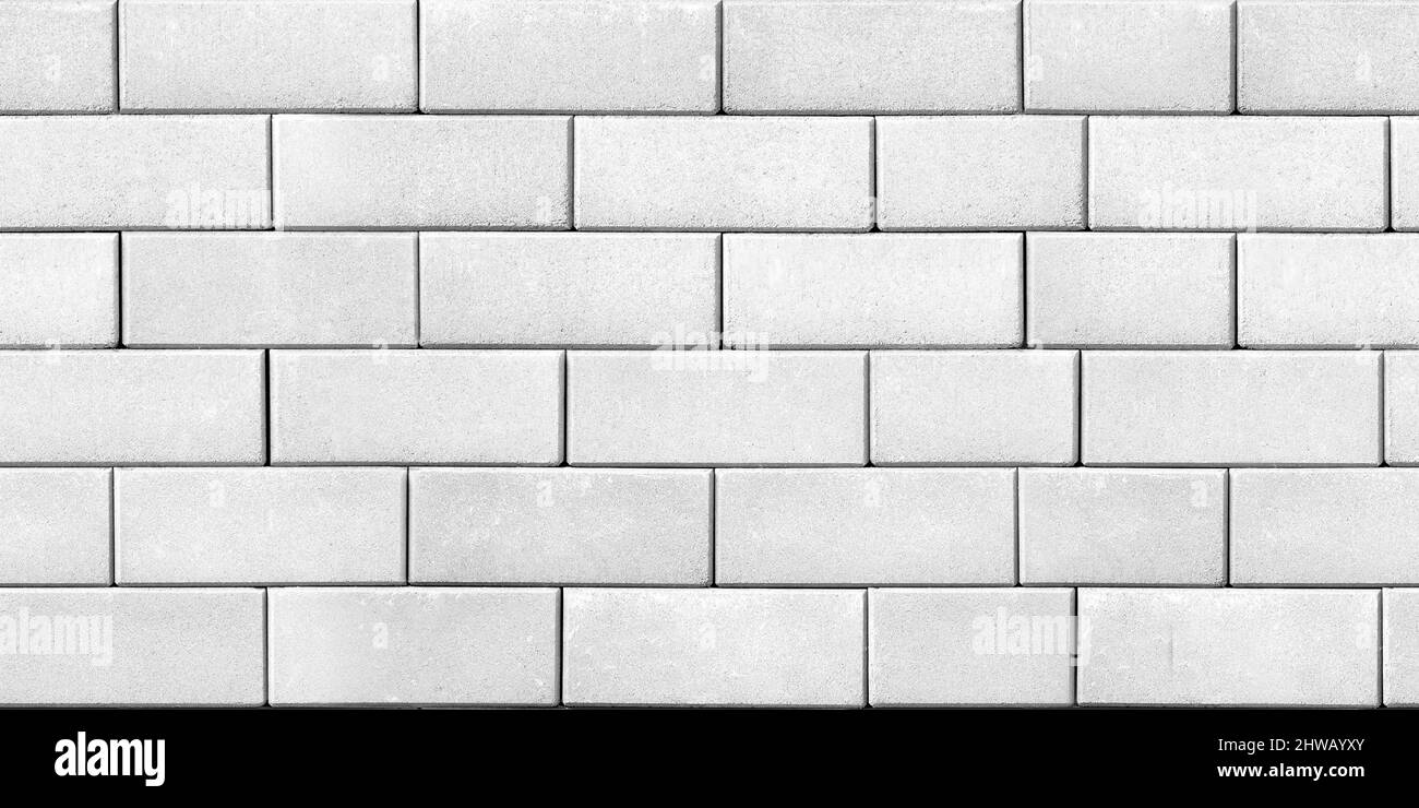 White 3d brick wall texture seamless ceramic wall tile design Stock ...