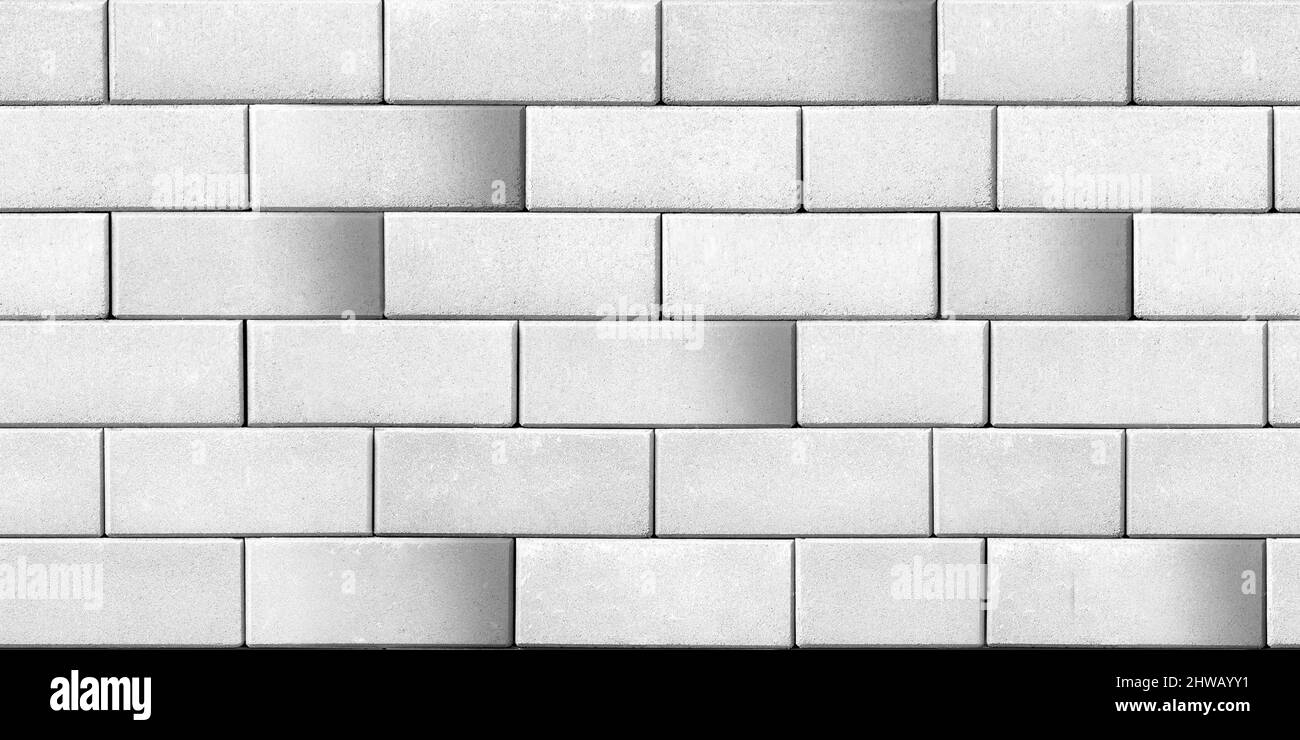 White 3d brick wall texture seamless ceramic wall tile design Stock ...