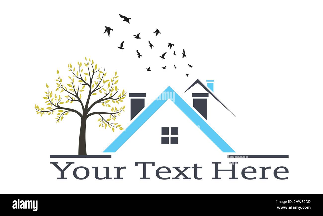 Real Estate home building construction company logo design orange and ...