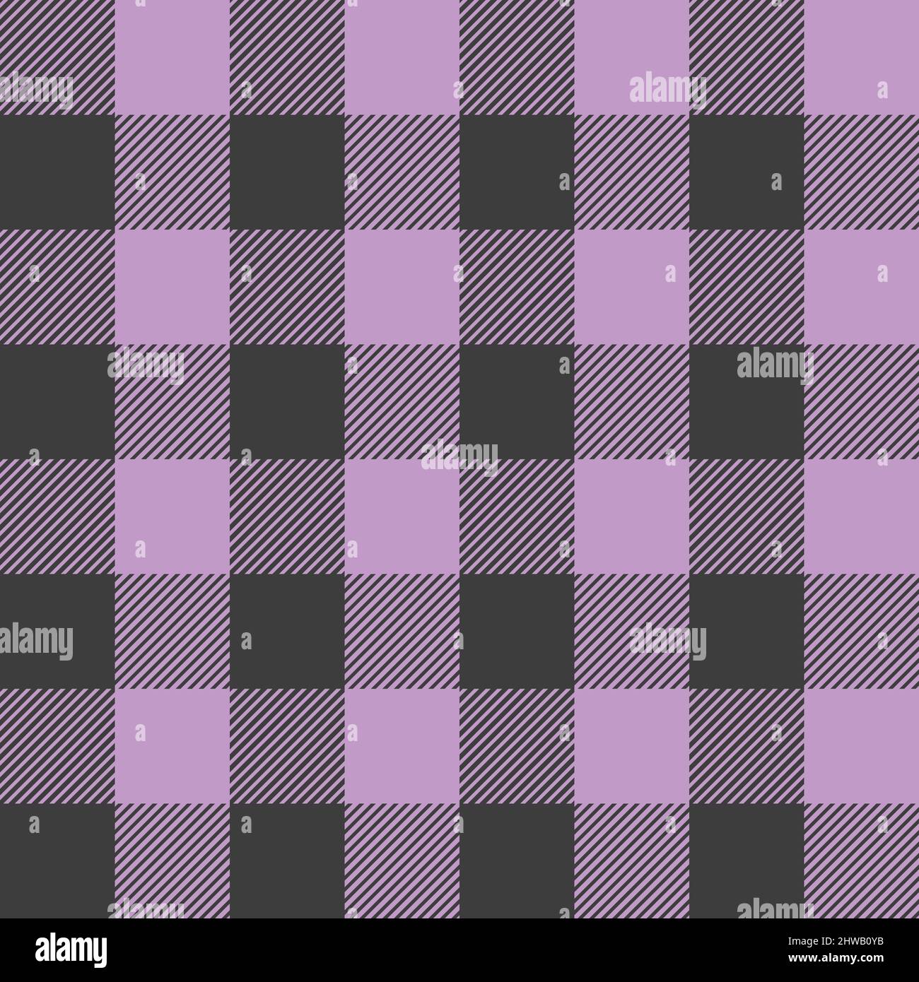 Violet and black Scotland textile seamless pattern. Fabric texture ...